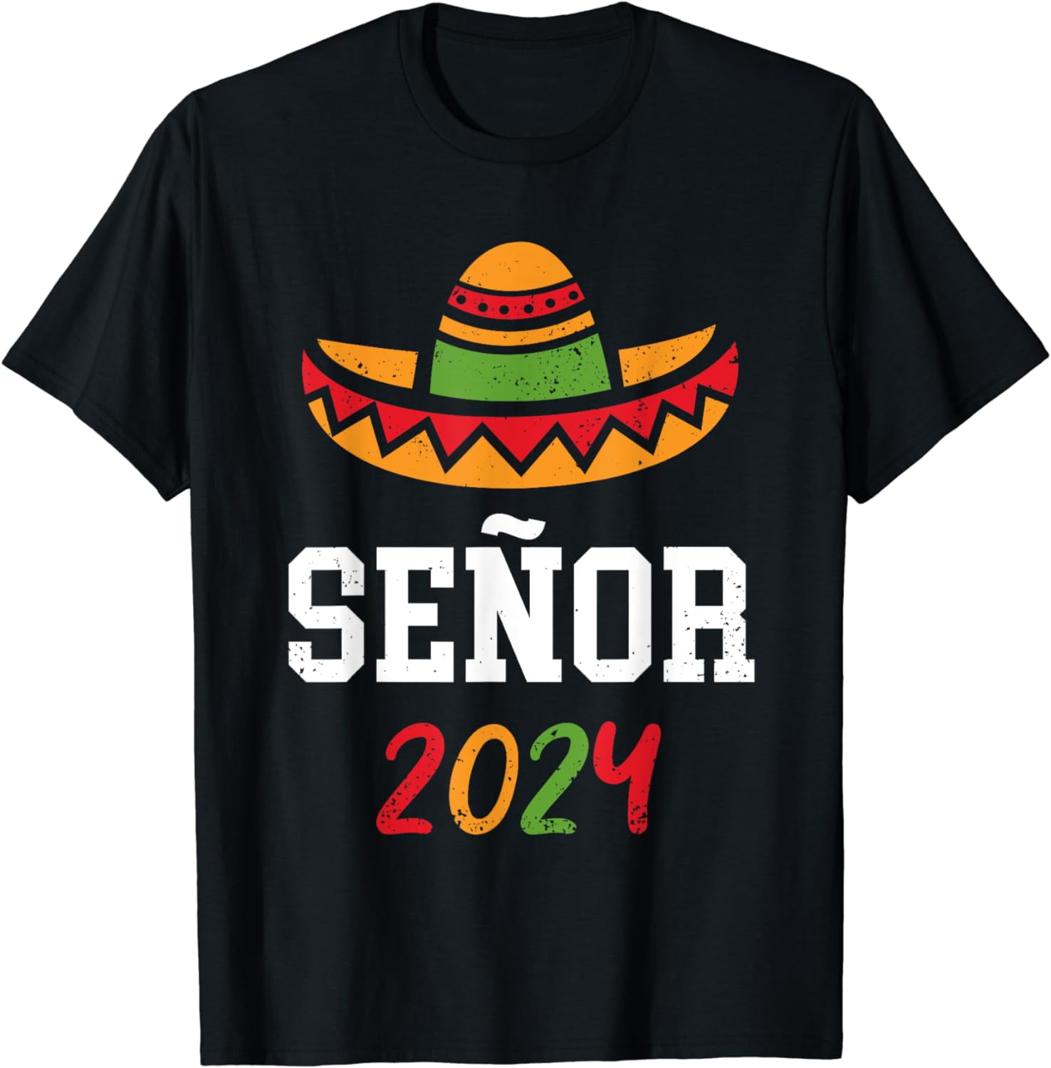 Senior 2024 Funny Class of 2024 Seniors Mexican Spanish Pun T-Shirt ...
