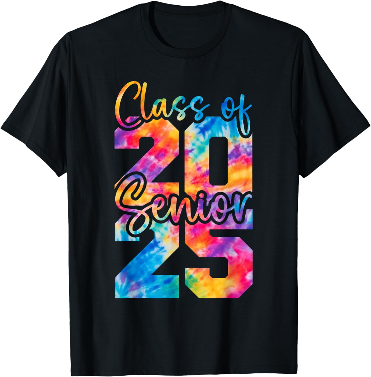 Senior 2025 Class of 25 Shirt High School College Graduation T-Shirt ...