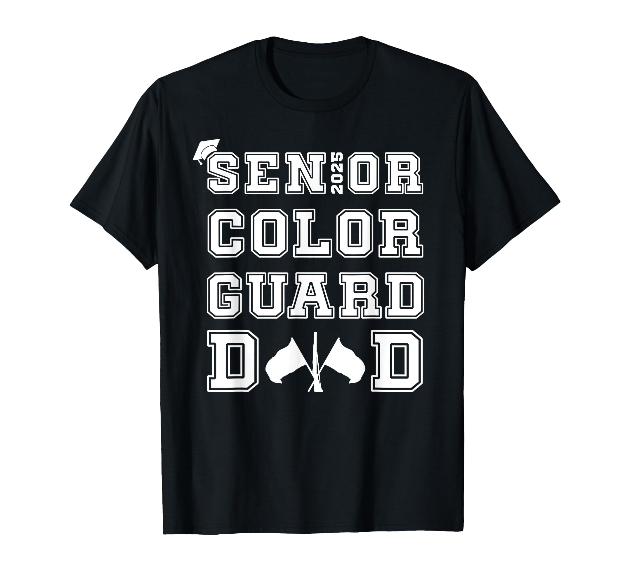 Senior 2025 Color Guard Dad Marching Band Senior Night Men T-Shirt ...