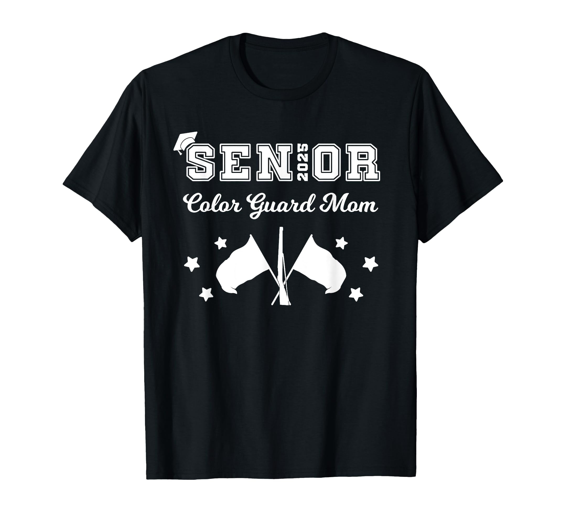 Senior 2025 Color Guard Mom Marching Band Senior Night Women T-Shirt ...