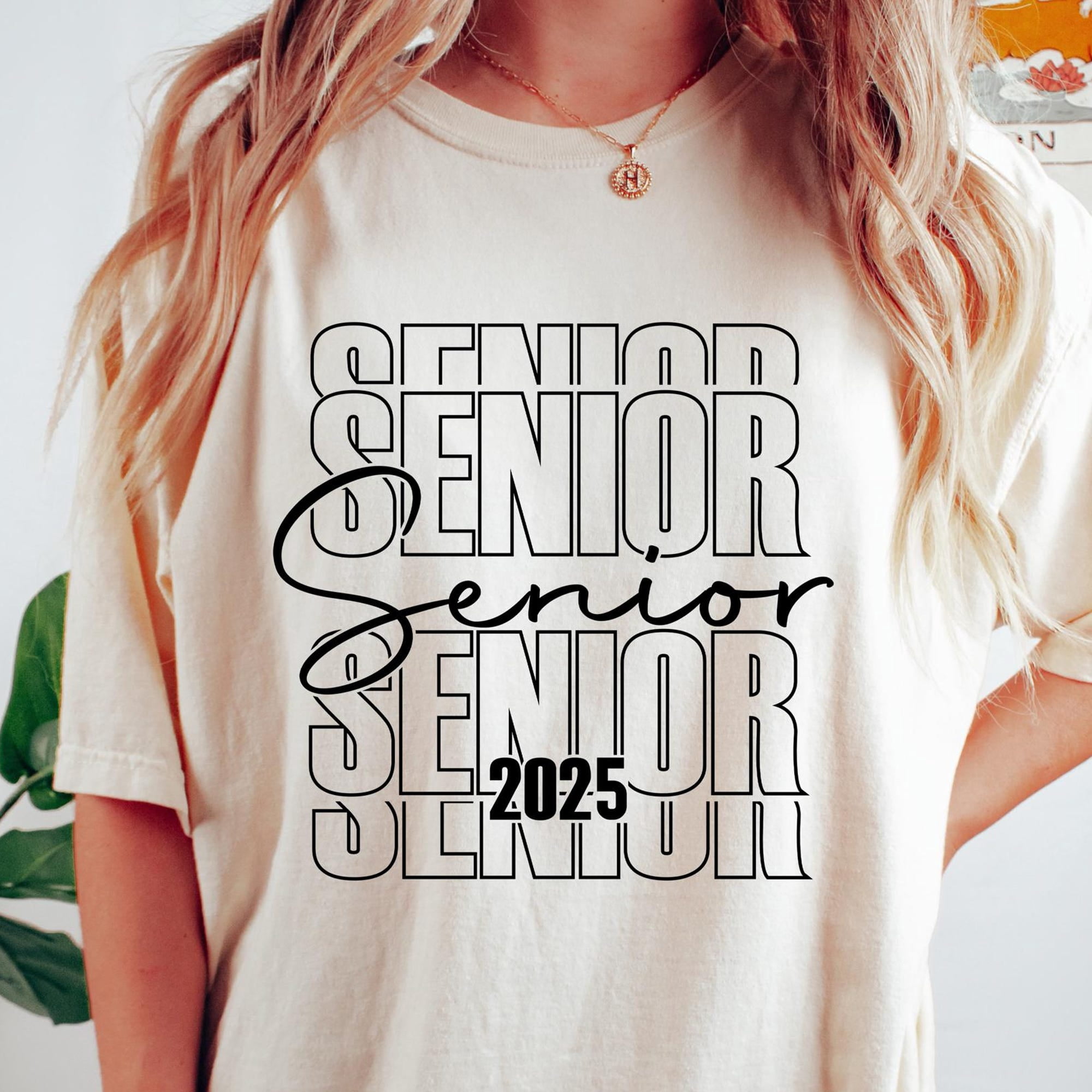 Senior 2025 Graduation Party T-Shirt - Comfort Colors Light Tee with ...