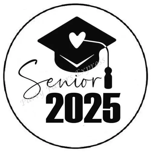 Senior 2025 Heart Graduation Cap Sticker Party Favors Sticker Envelope ...