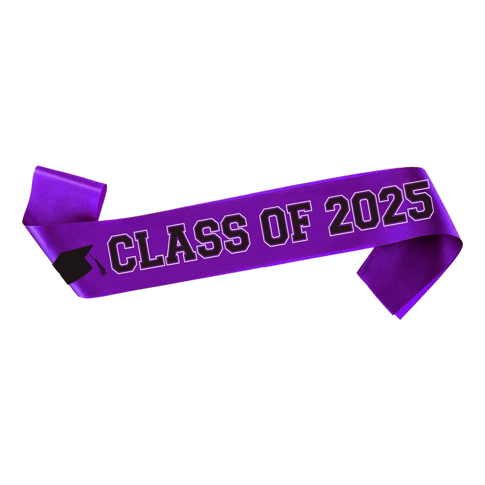 Senior 2025 Sash, Silver Glitter Letter Senior Sash 2025 Graduation ...