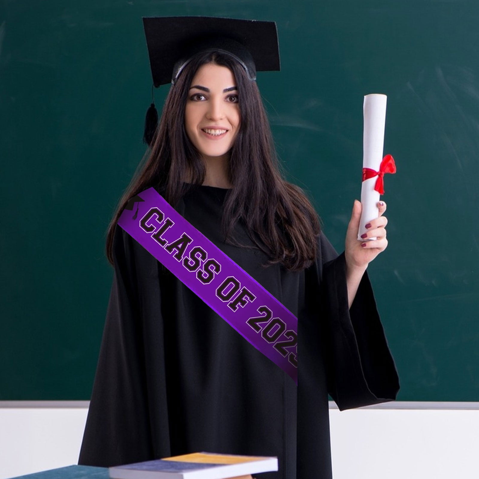 Senior 2025 Sash Silver Glitter Letter Senior Sash 2025 Graduation Sash ...