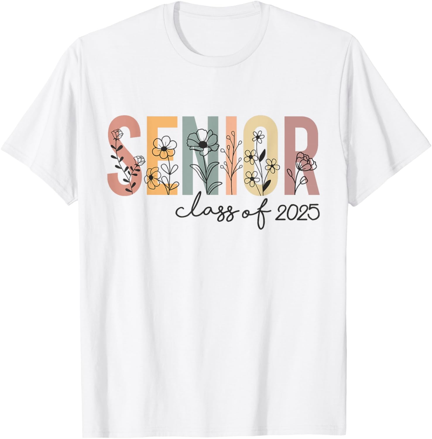 Senior 2025 Shirt Class Of 2025 Graduation For Boys Girls T-Shirt ...