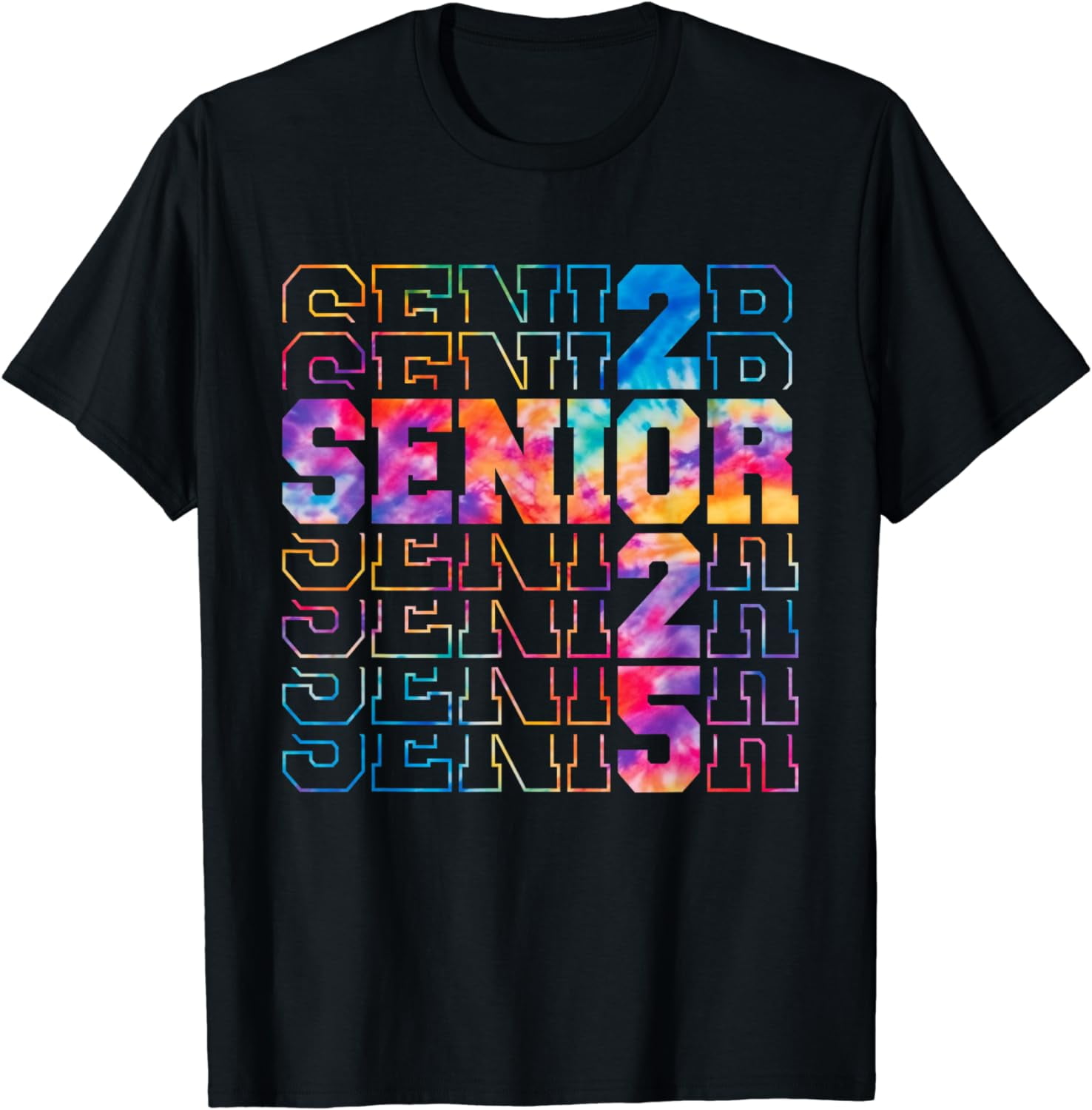 Senior 2025 Shirt Class of 2025 Tie Dye Senior 25 Graduation T-Shirt ...
