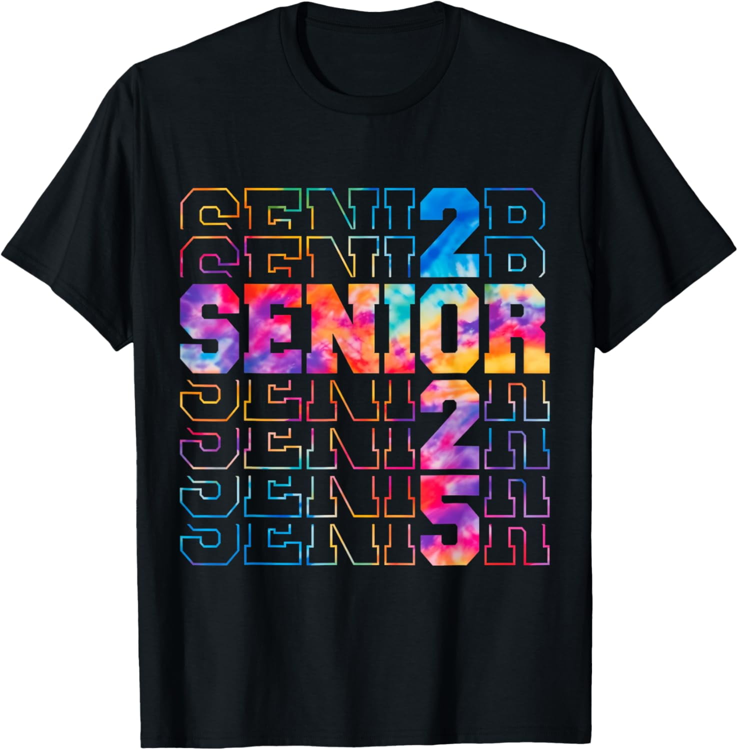 Senior 2025 Shirt Class of 2025 Tie Dye Senior 25 Graduation T-Shirt ...