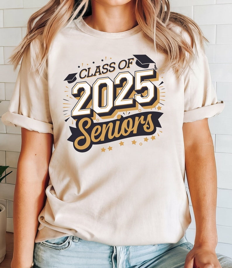 Senior 2025 Shirt Senior Retro Shirt 2025 Seniors Shirt Class of 2025 ...
