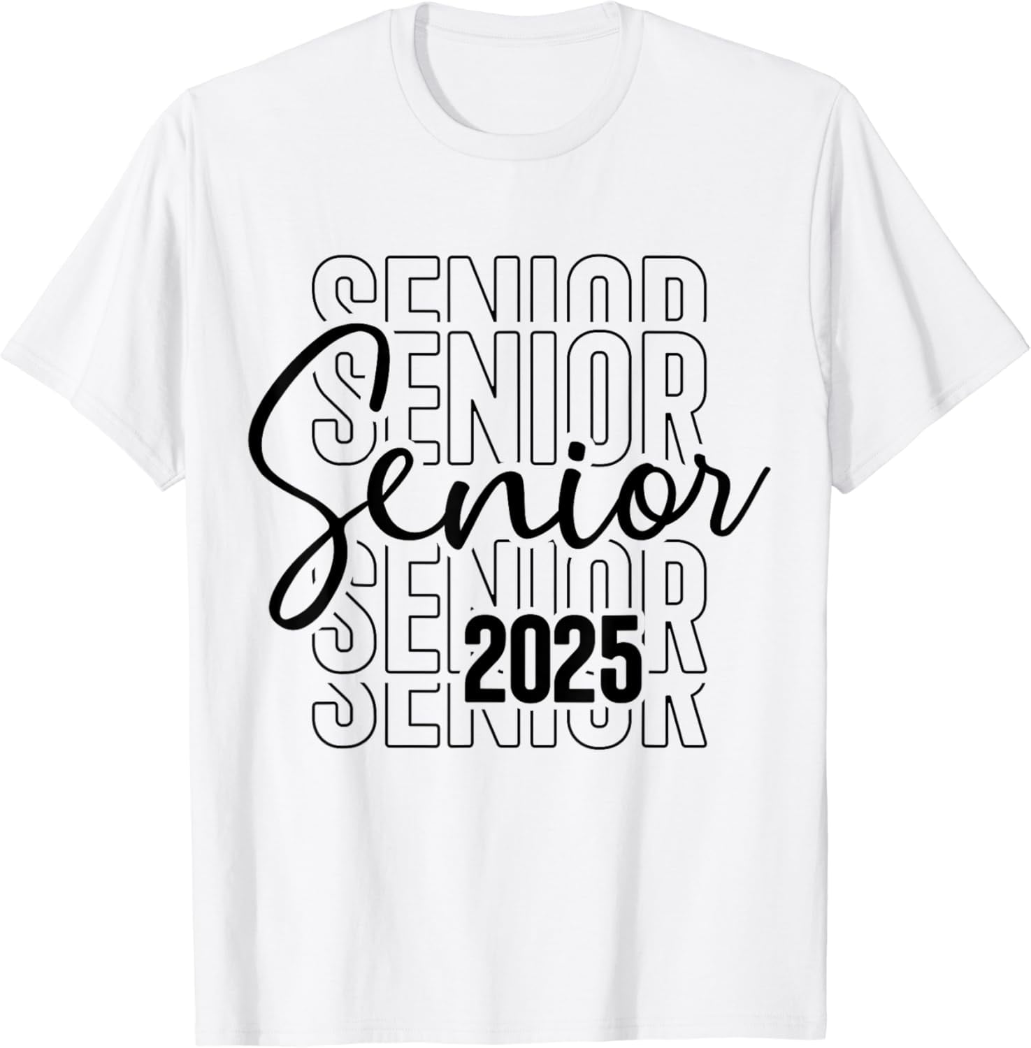 Senior 2025 graduate college university graduation class of T-Shirt ...