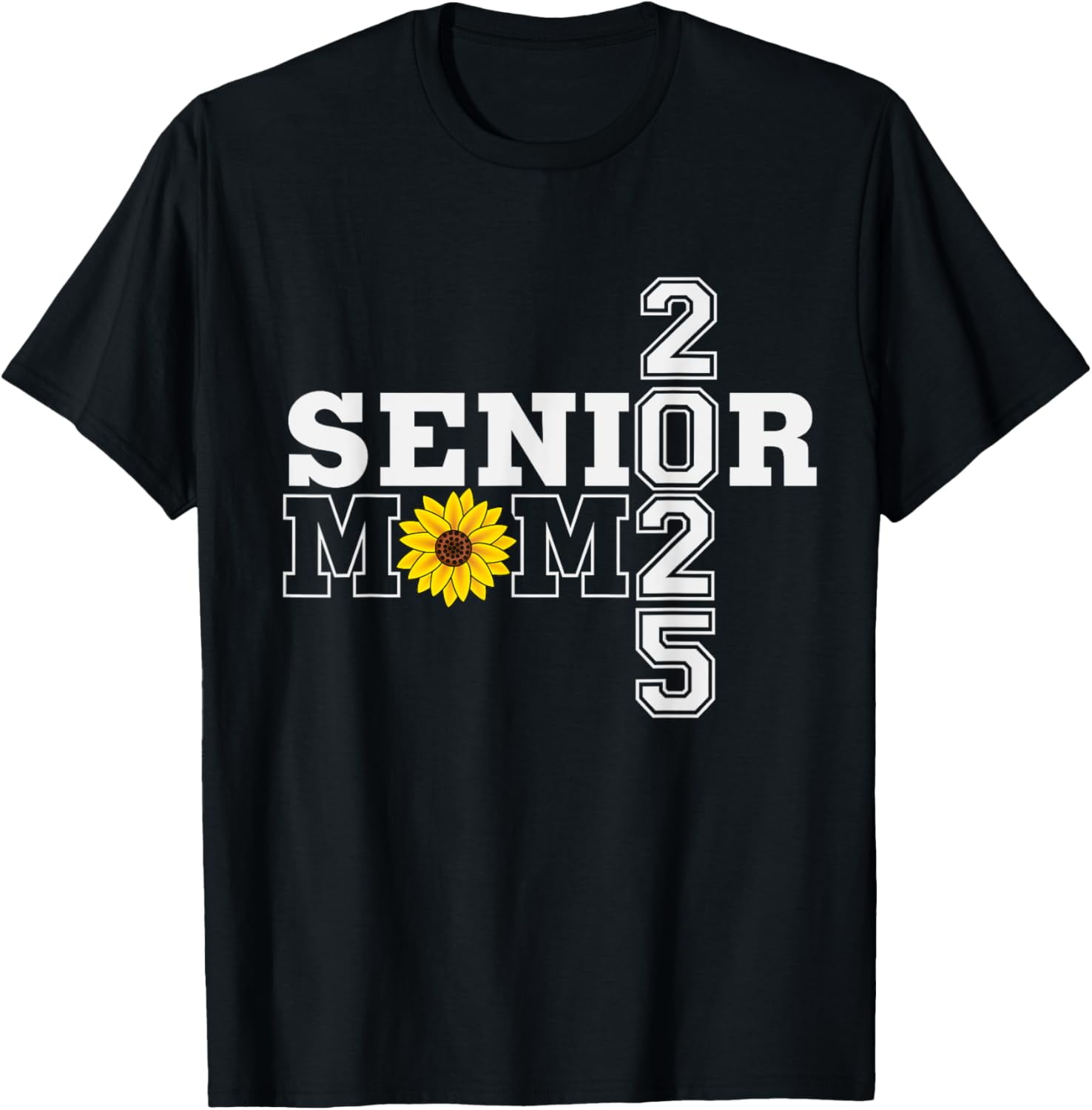 Senior 2025 mom sunflower class of 2025 proud mom graduation T-Shirt ...