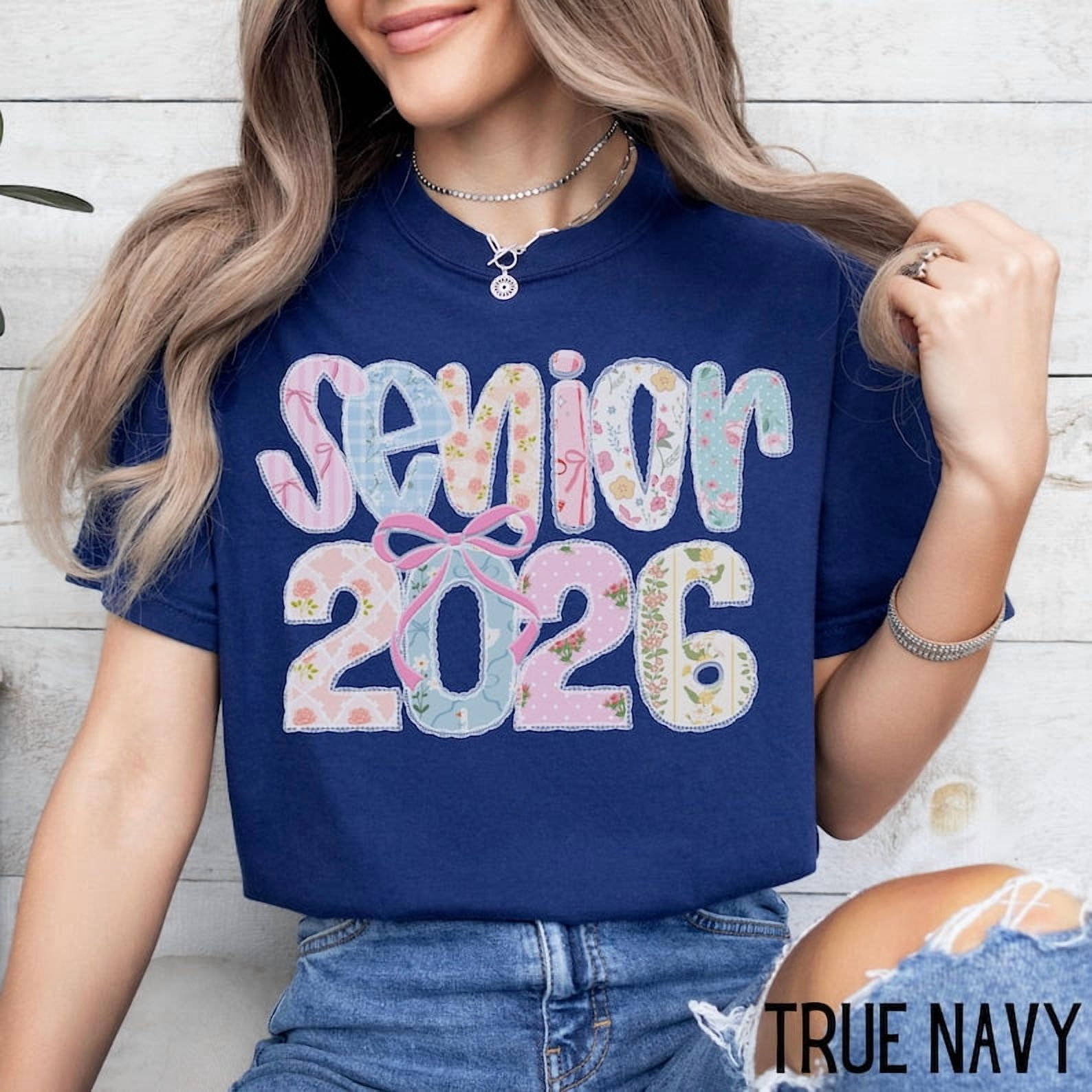 Senior 2026 Coquette Bow Shirt, Floral Senior Retro Shirt, 2026 Seniors ...