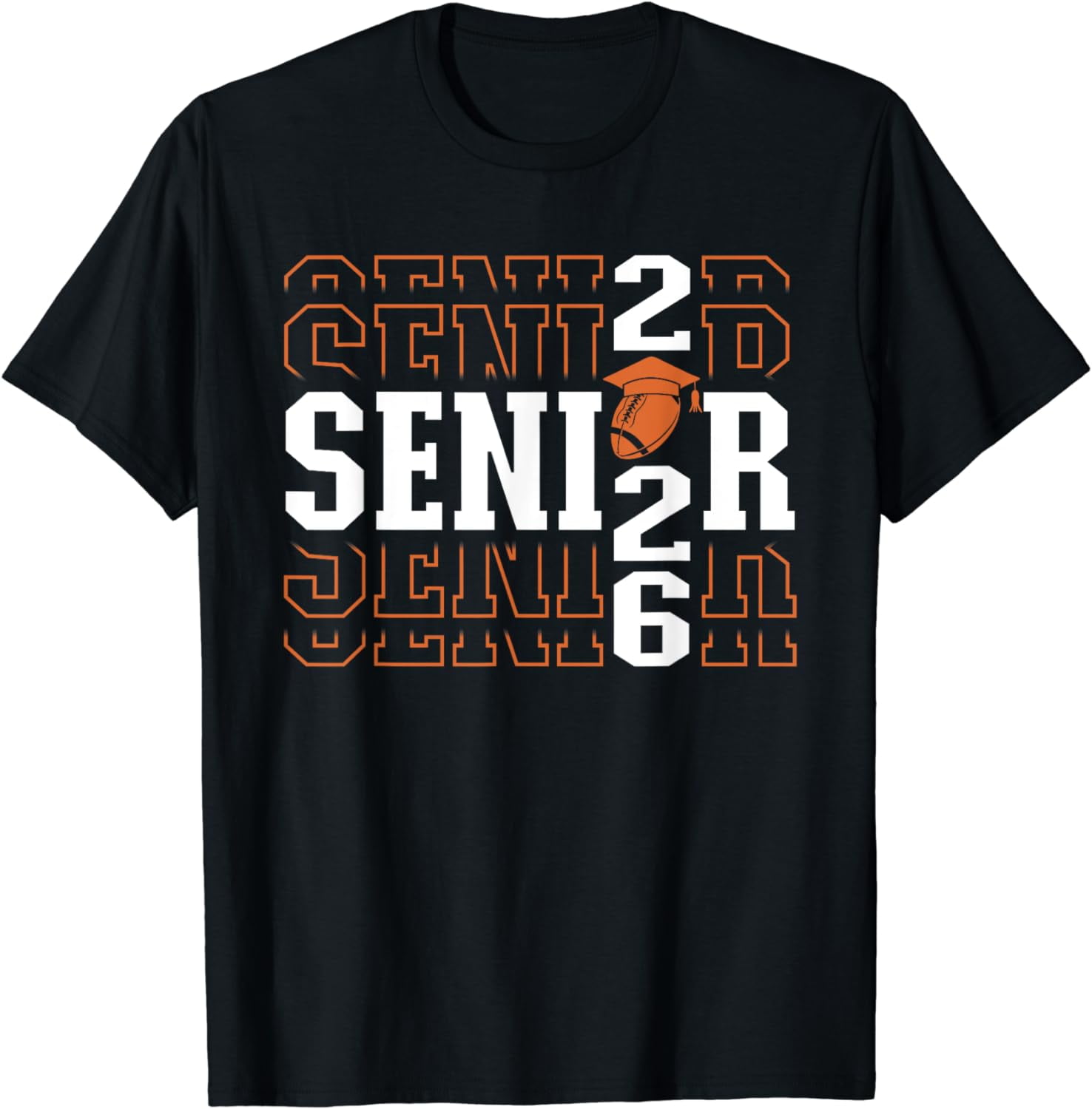 Senior 2026 Football Graduate Class Of 2026 T-Shirt - Walmart.com