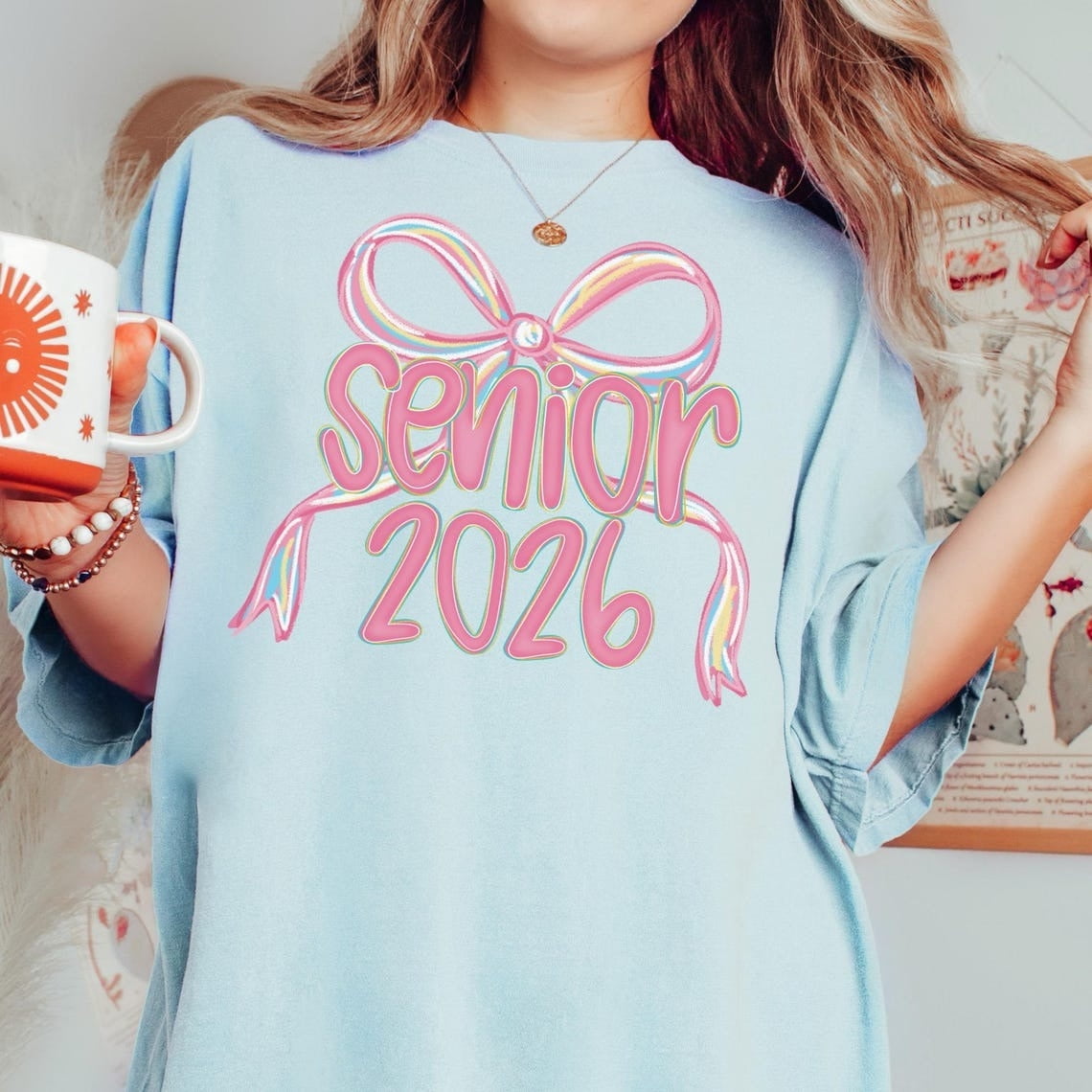 Senior 2026 Preppy Girls Shirt, Coquette Bow High School Senior Tee ...