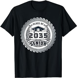 Senior 2035 Class of 2035 Back To School Teacher Students T-Shirt ...