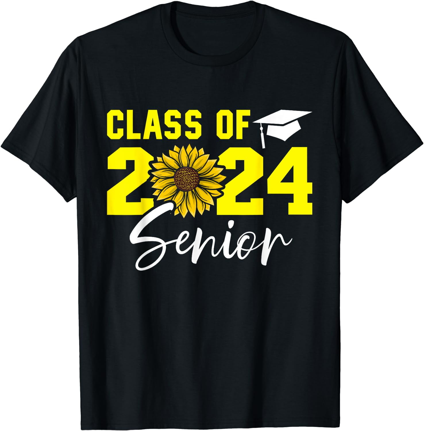 Senior 24 Class of 2024 Back School Graduation 24 Sunflower T-Shirt ...