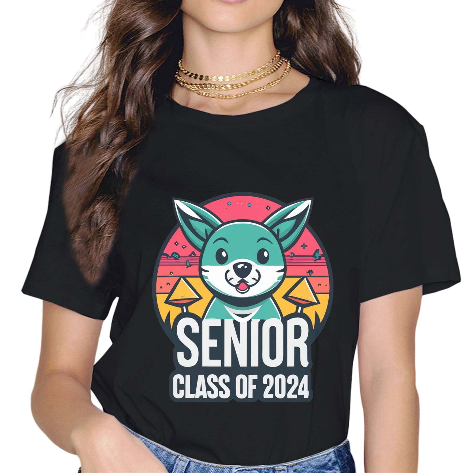 Senior 24 Graduation Class of 2024, Cute Senior 2024 T-Shirt - Walmart.com