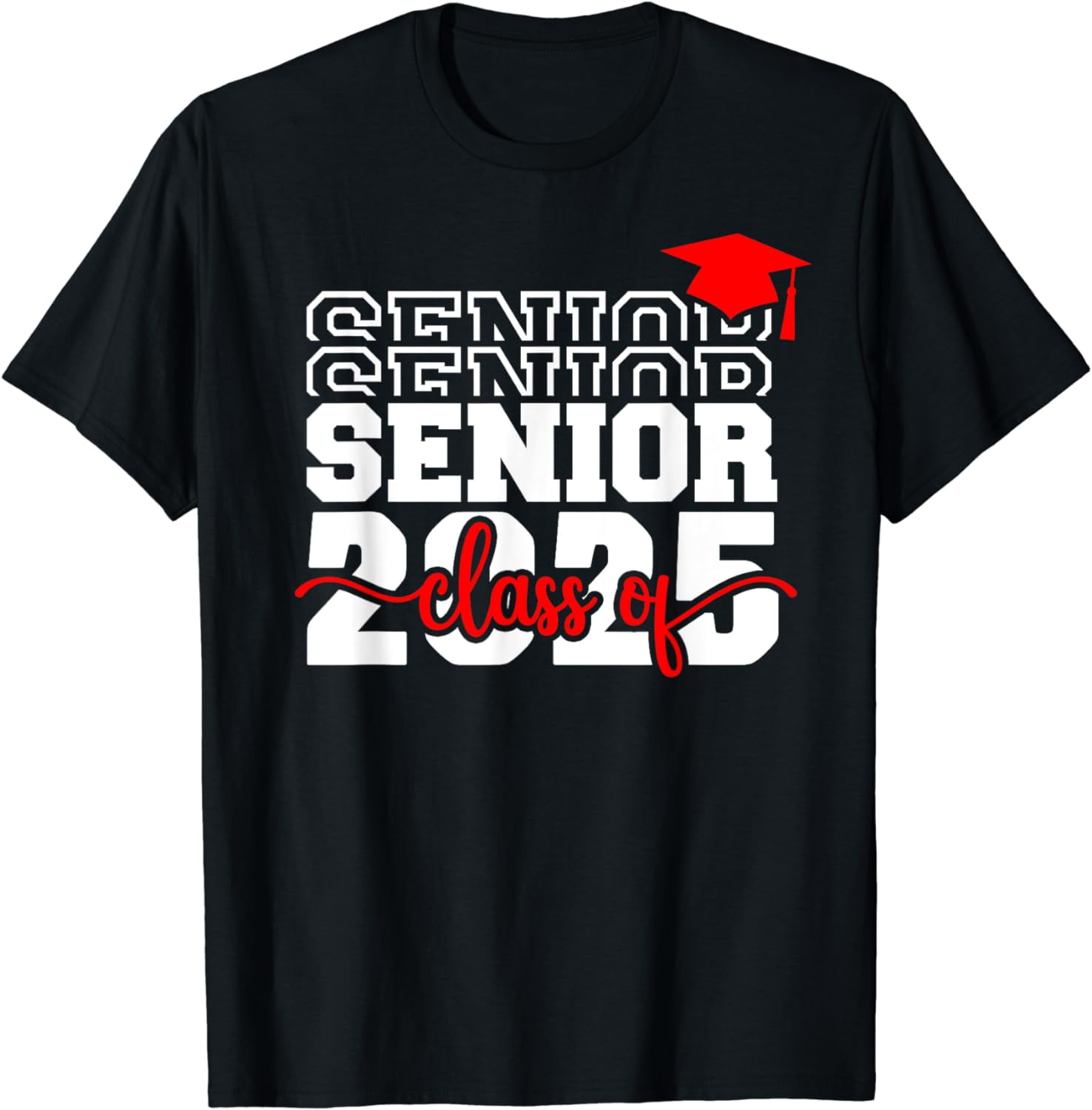 Senior 25 Class Of 2025 Back To School Graduation 2025 T Cotton T-Shirt ...