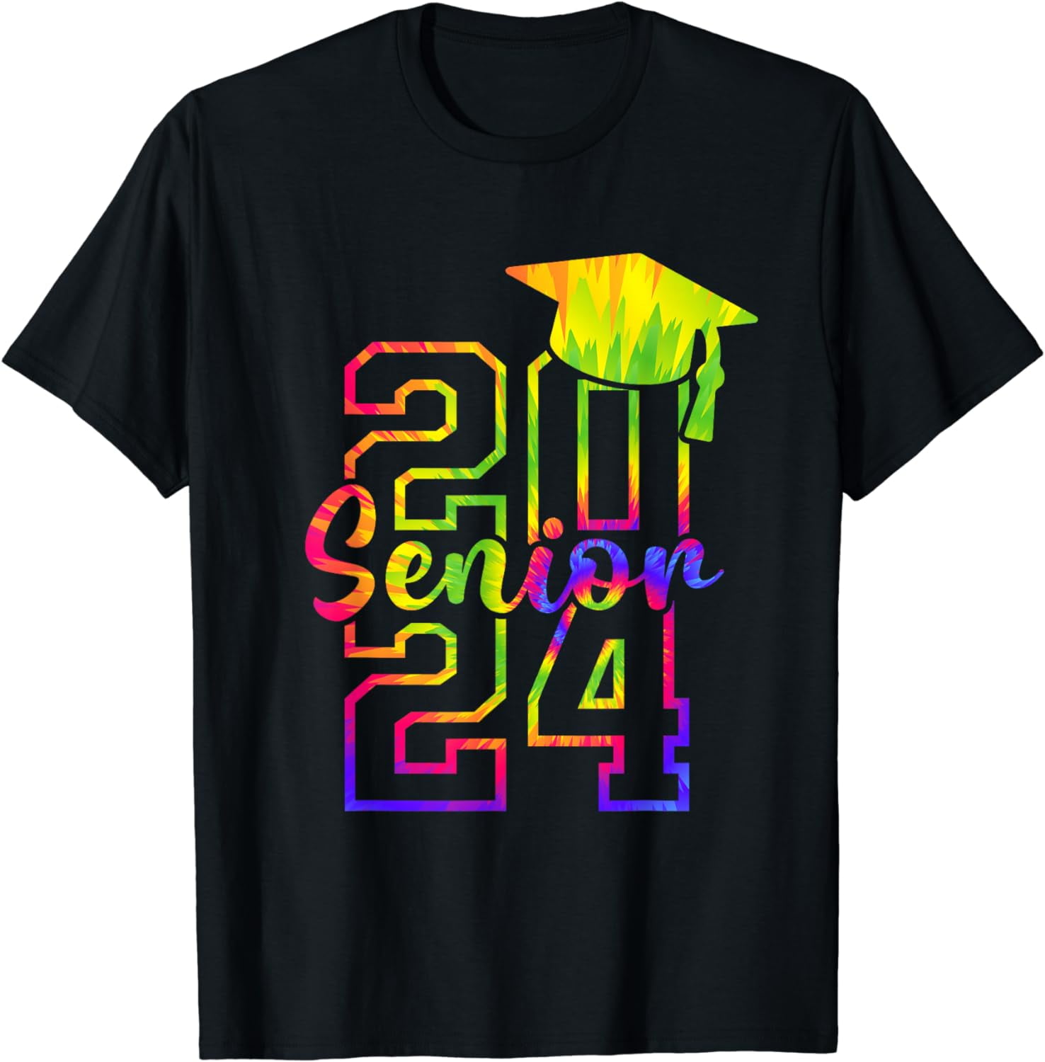 Senior 4 Class of 04 Back School Graduation 04 Tie Dye T-Shirt ...
