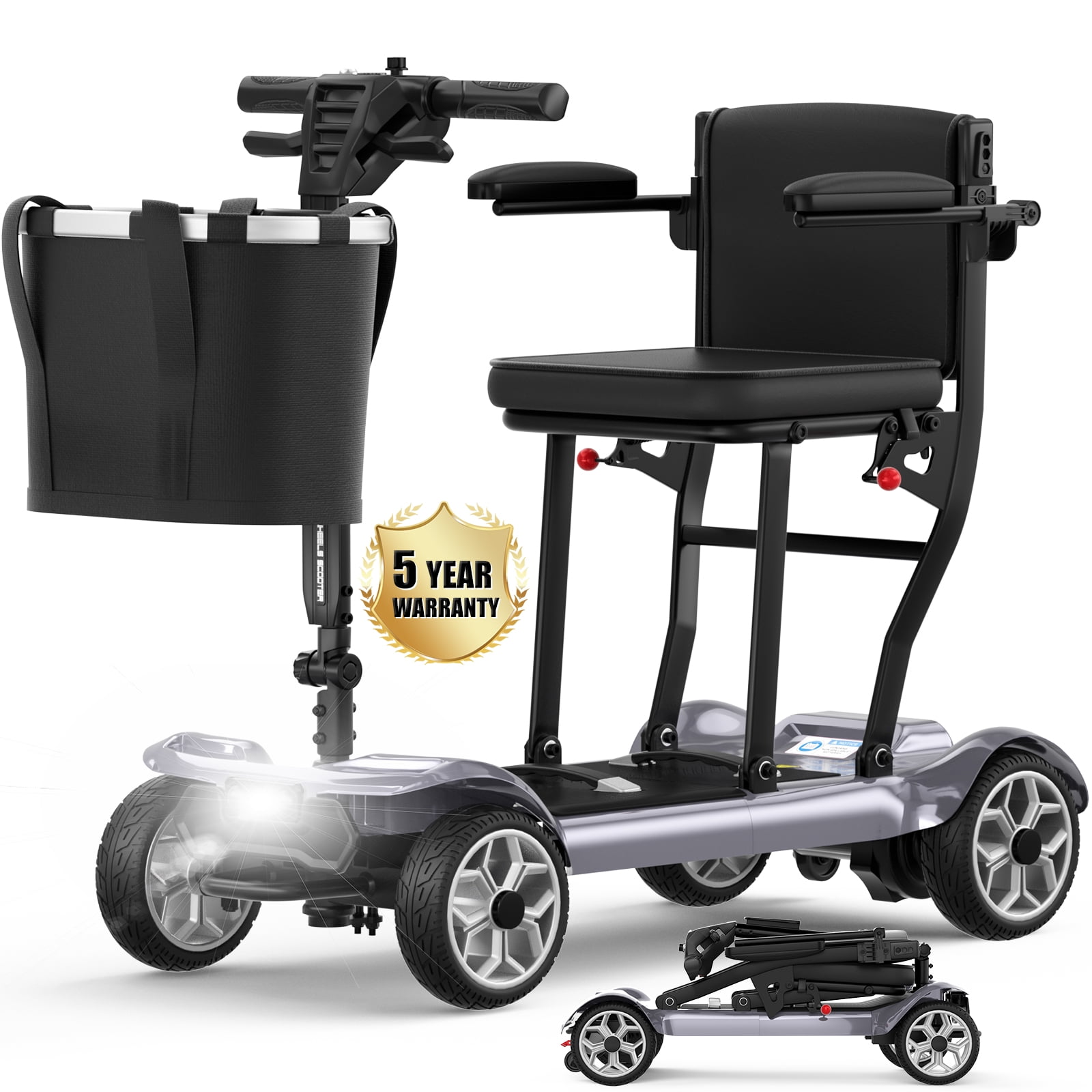 COOLHUT Ultra Lightweight 4 Wheel Mobility Scooter for Seniors (only ...