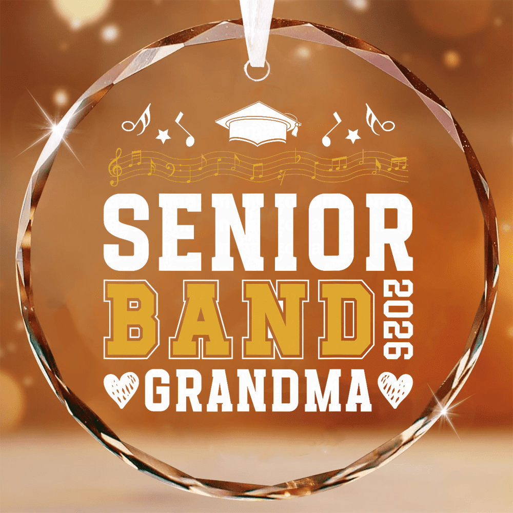 Senior Band Grandma 2026 Senior Marching Band Grandma 2026 2 Ornament ...