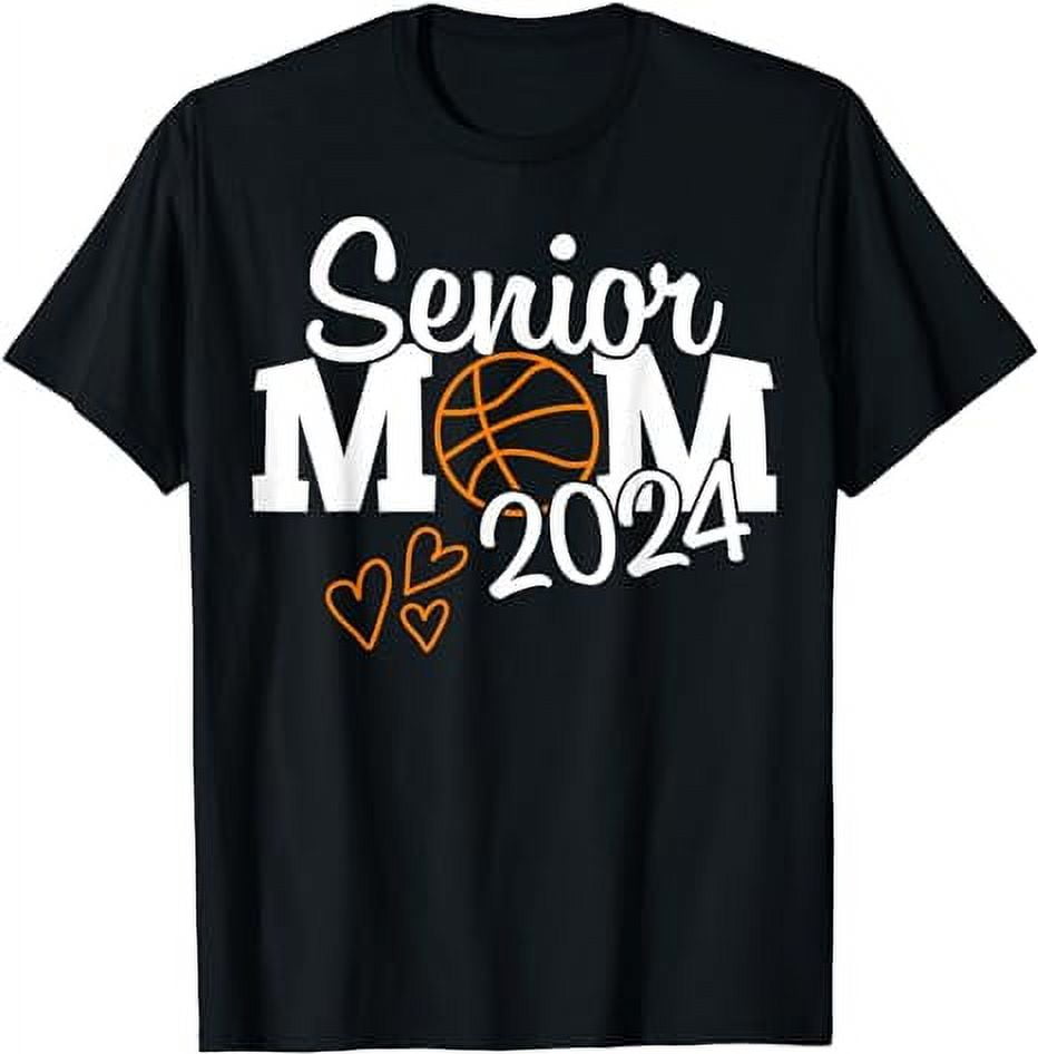 Senior Basketball Mom Class Of 2024 Player Graduation Grad T-Shirt ...