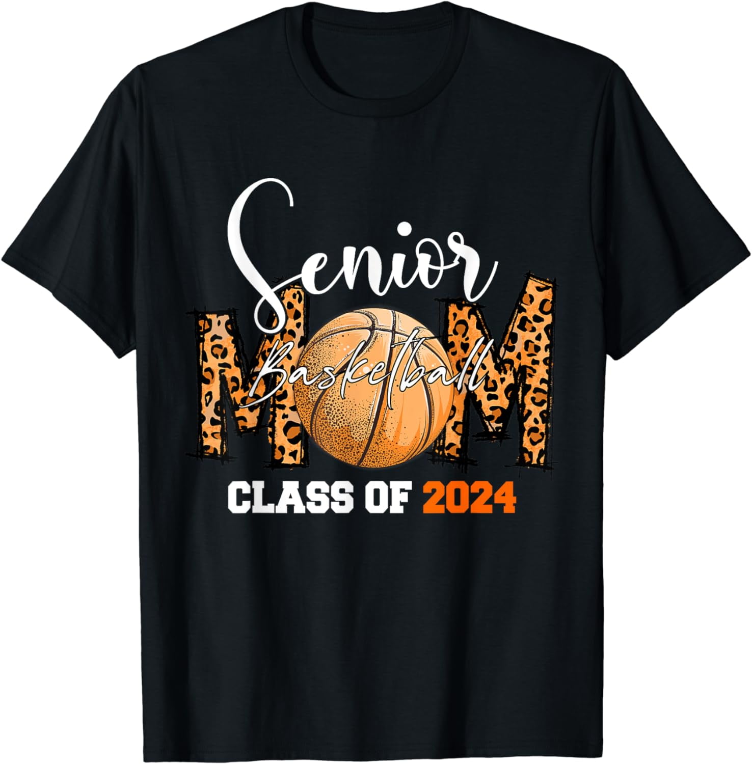 Senior Basketball Mom Class of 2024 Player Graduation Grad T-Shirt ...