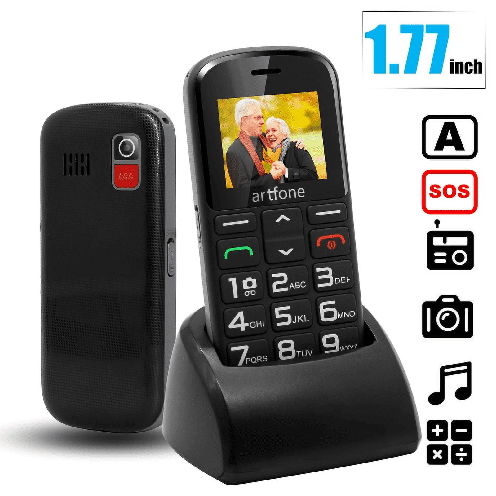 Senior Cellphone Artfone CS182 GSM 2G Large Voice Big Button Mobile ...