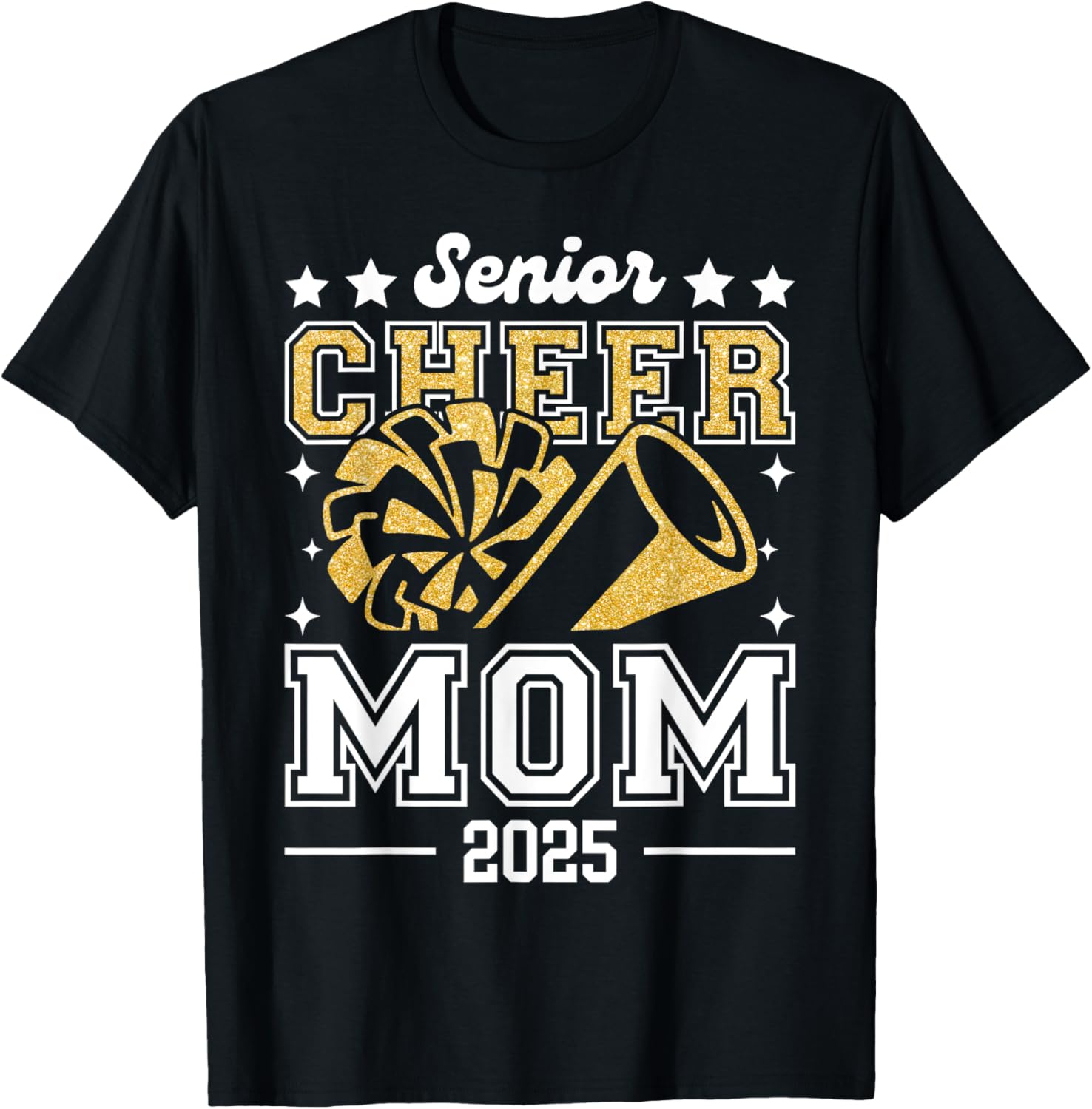 Senior Cheer Mom 2025 Graduation Support Cheerleader T-Shirt - Walmart.com