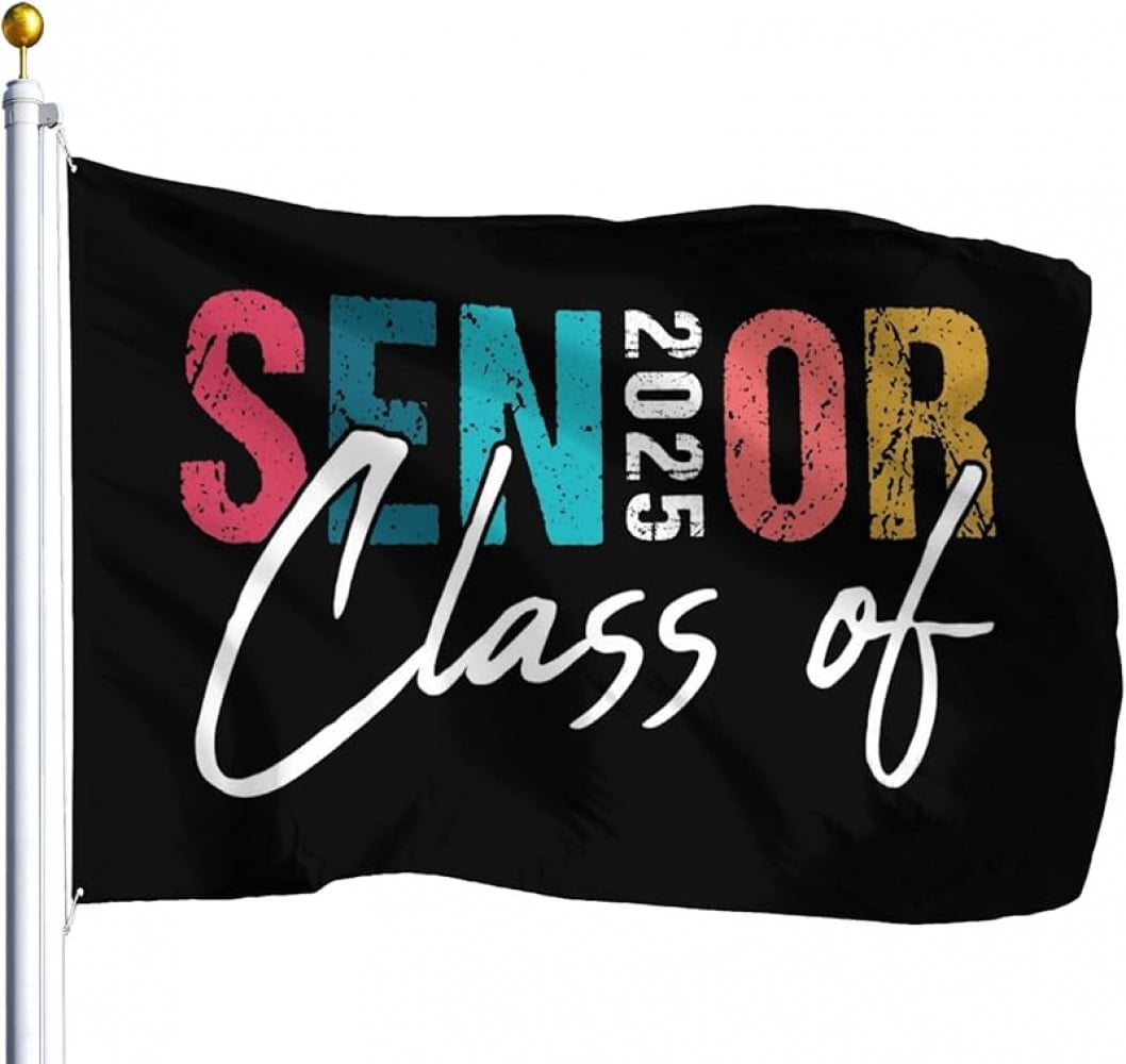 Senior Class Of 2025 Graduation Flags 3x5 Outdoor Trippy Tapestry For ...