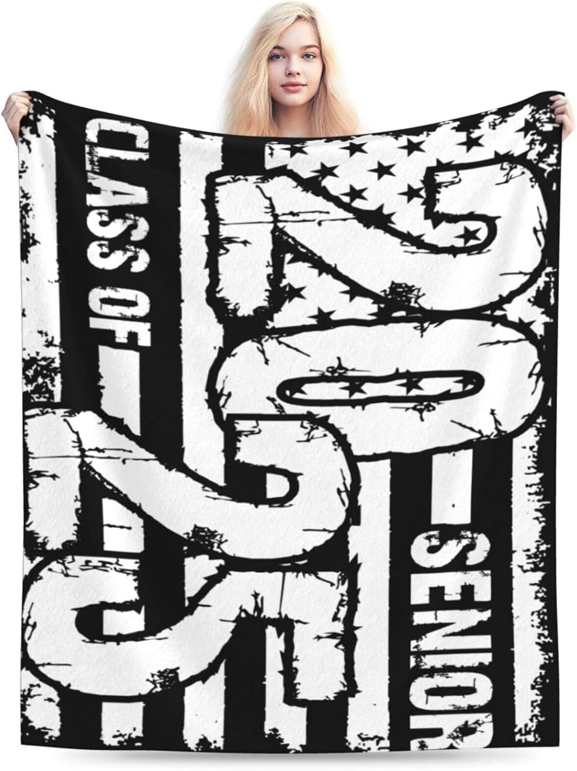 Senior Class of 2025 Throw Blanket for Couch 50"x40" Super Soft Cozy ...
