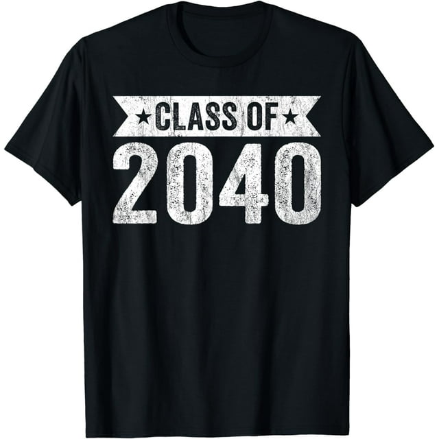 Senior Class of 2040 First Day of School Graduation 2040 T-Shirt ...