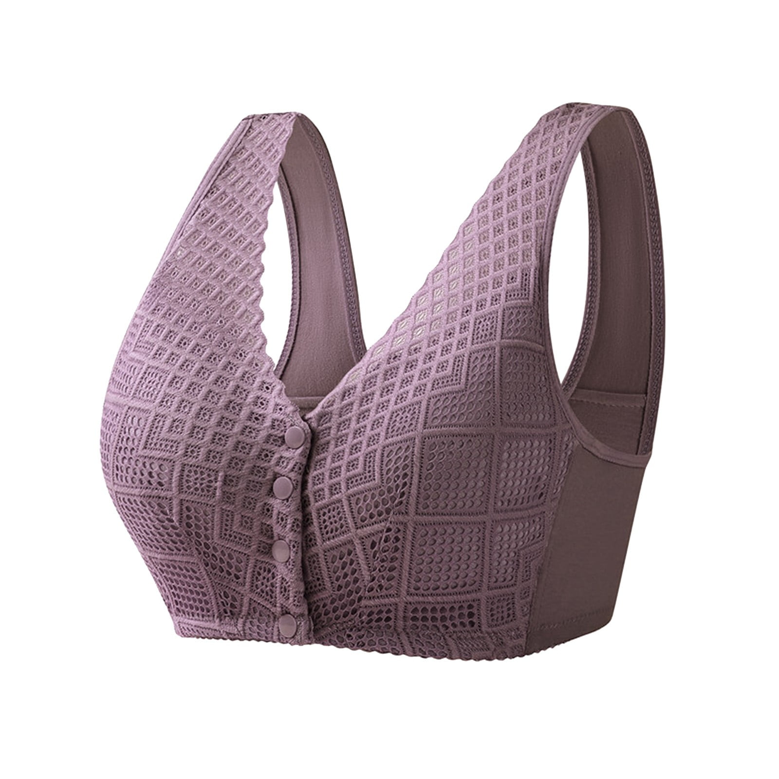 Senior Comfort Tank Bra For Sagging Breasts With Uplift Snap Front