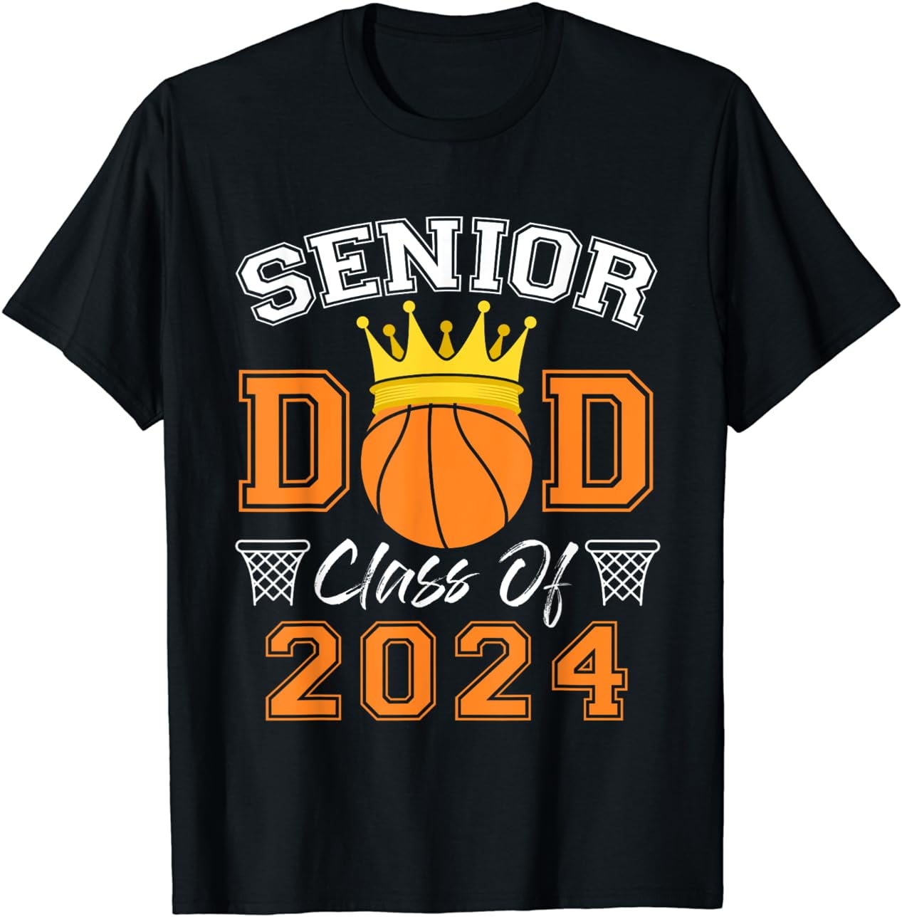 Senior Dad Class of 2024 Basketball Graduation T-Shirt - Walmart.com