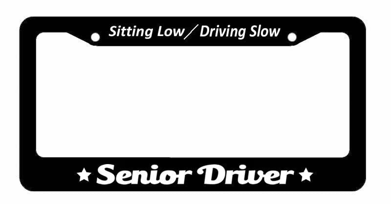 Senior Driver JDM Racing Drifting Low Lowered Turbo Style License Plate ...