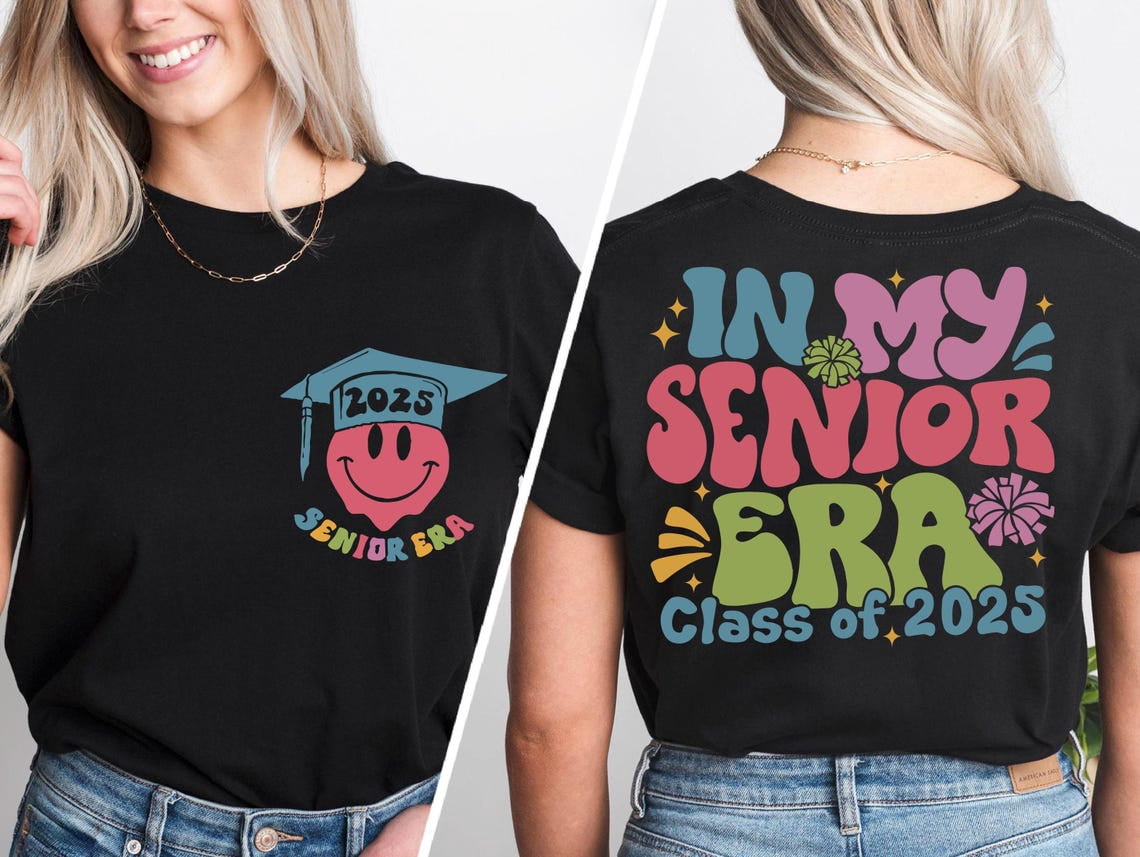 In My Senior Era Class of 2025 Shirt, High School Senior T-Shirt ...
