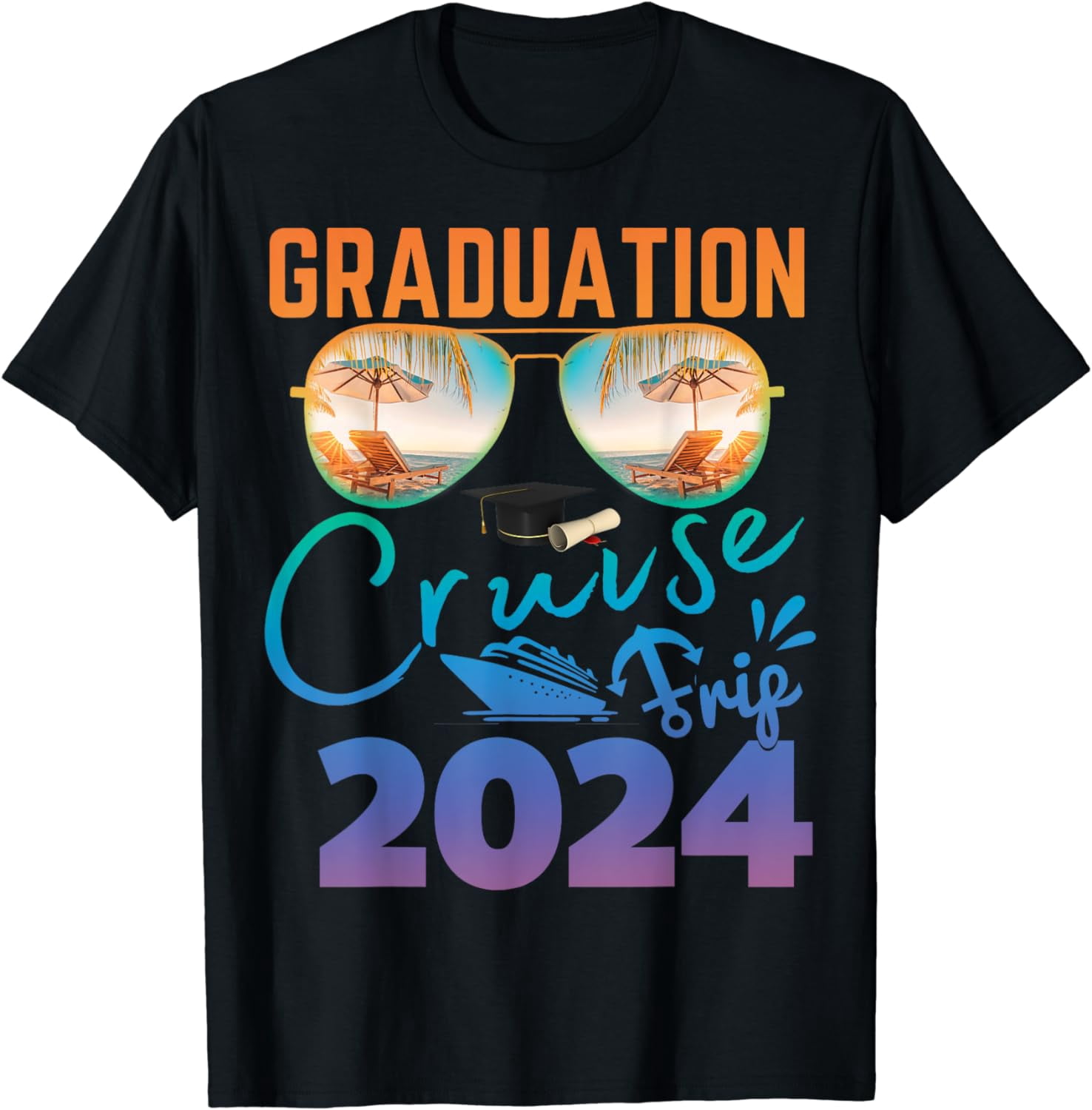 Senior Graduation Cruise Trip 2024 Ship Cruise Grad Trip T-Shirt ...