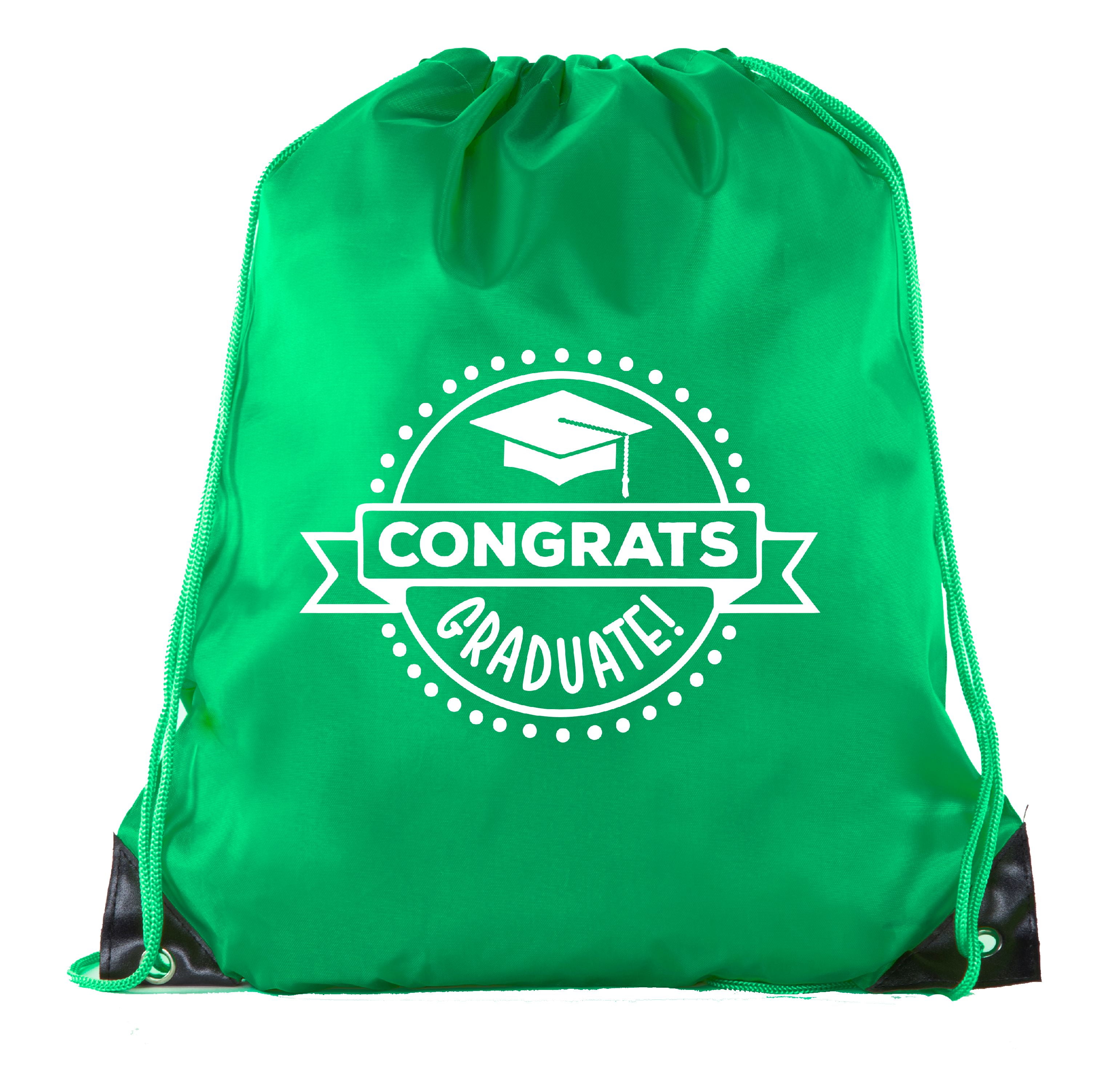 Senior Graduation Drawstring Backpacks Personalized Party Favor Cinch ...