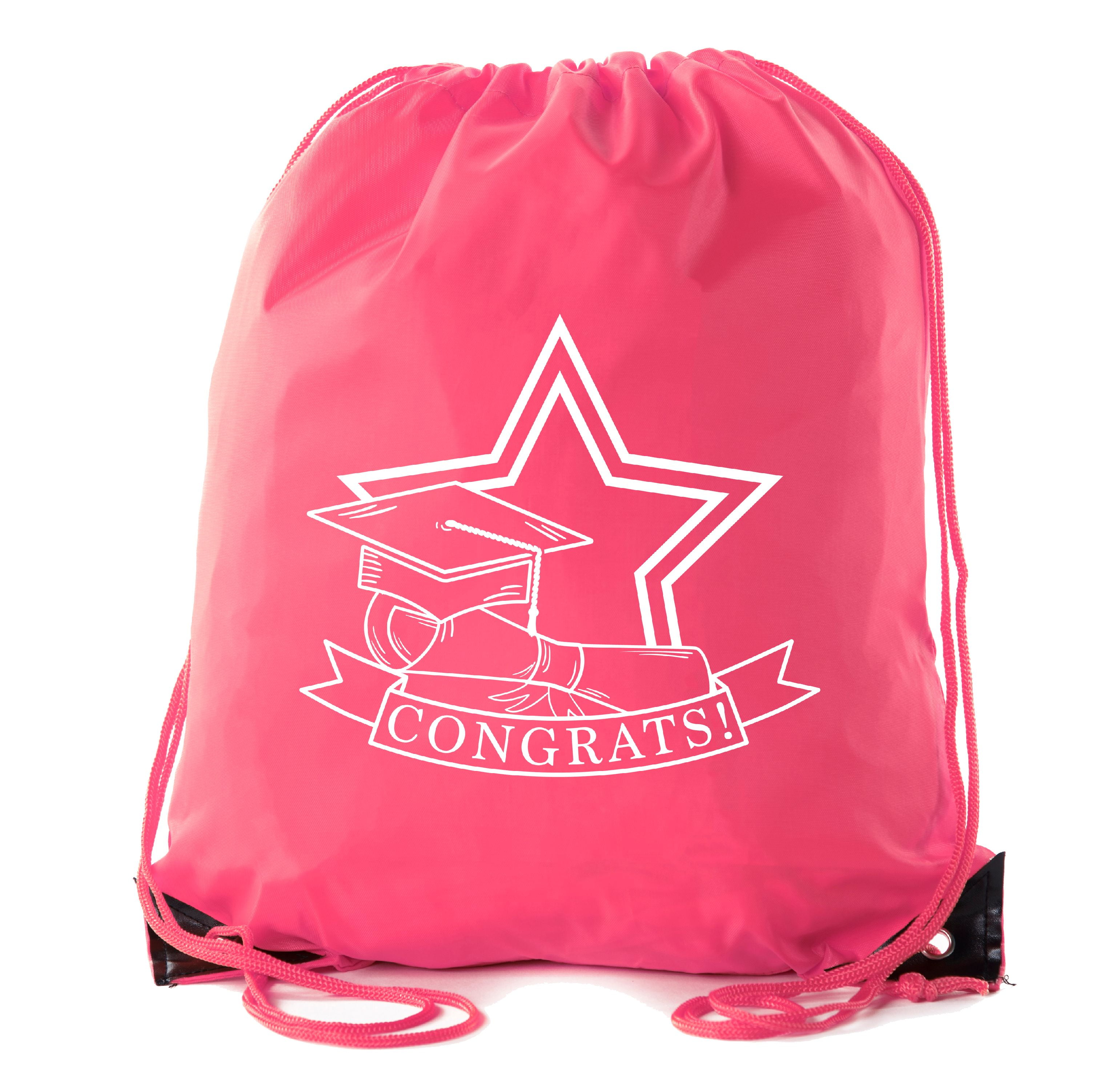 Senior Graduation Drawstring Backpacks Personalized Party Favor Cinch ...