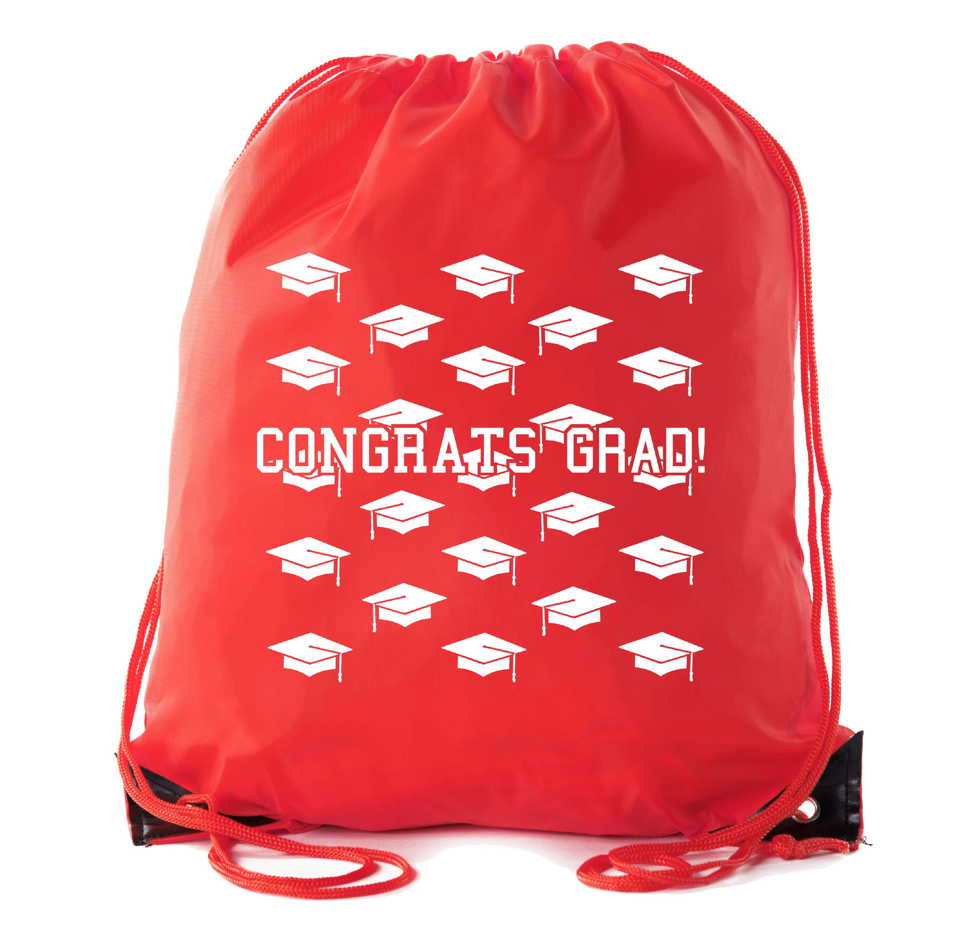 Senior Graduation Drawstring Backpacks Personalized Party Favor Cinch ...