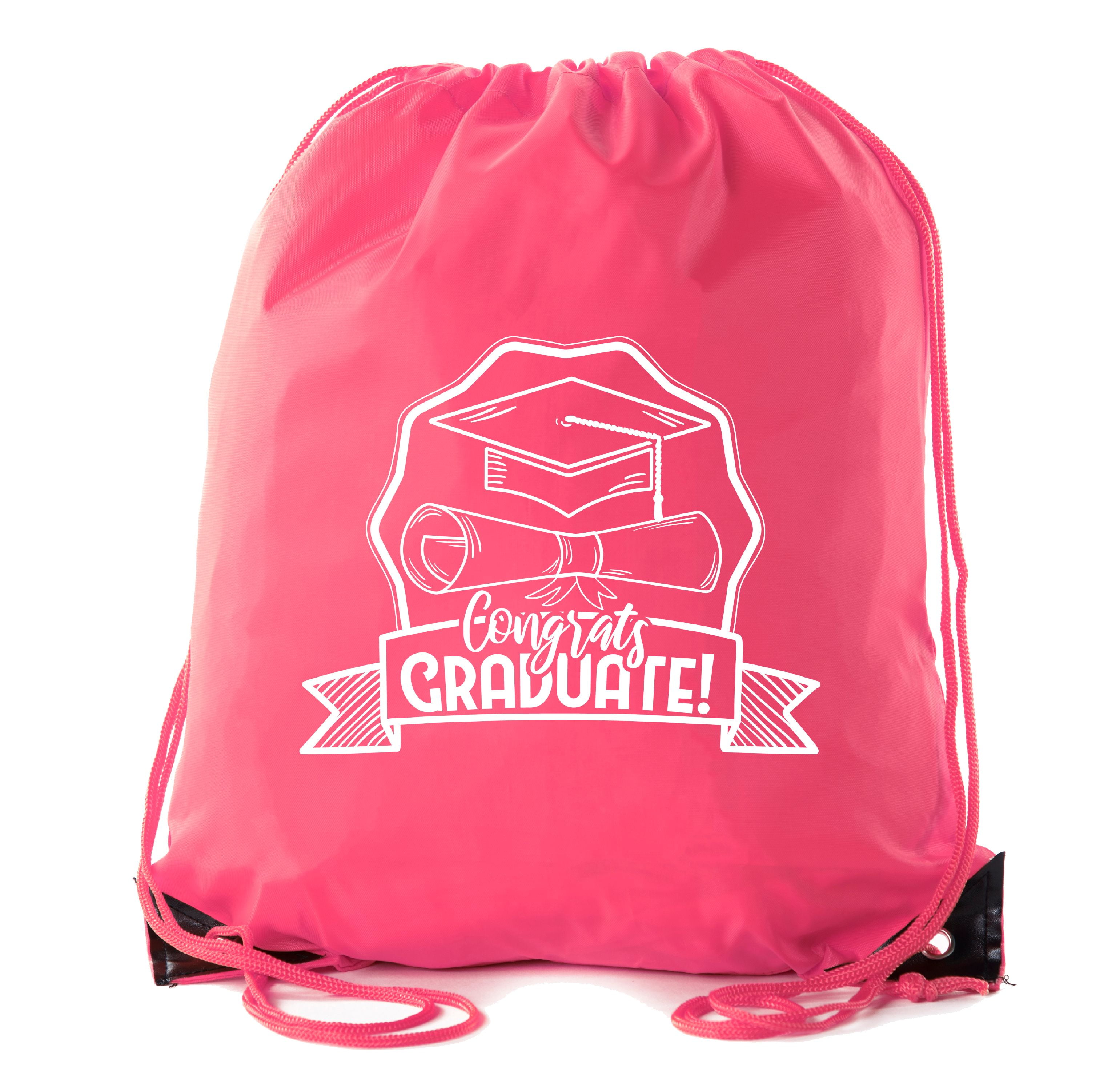 Senior Graduation Drawstring Backpacks Personalized Party Favor Cinch ...