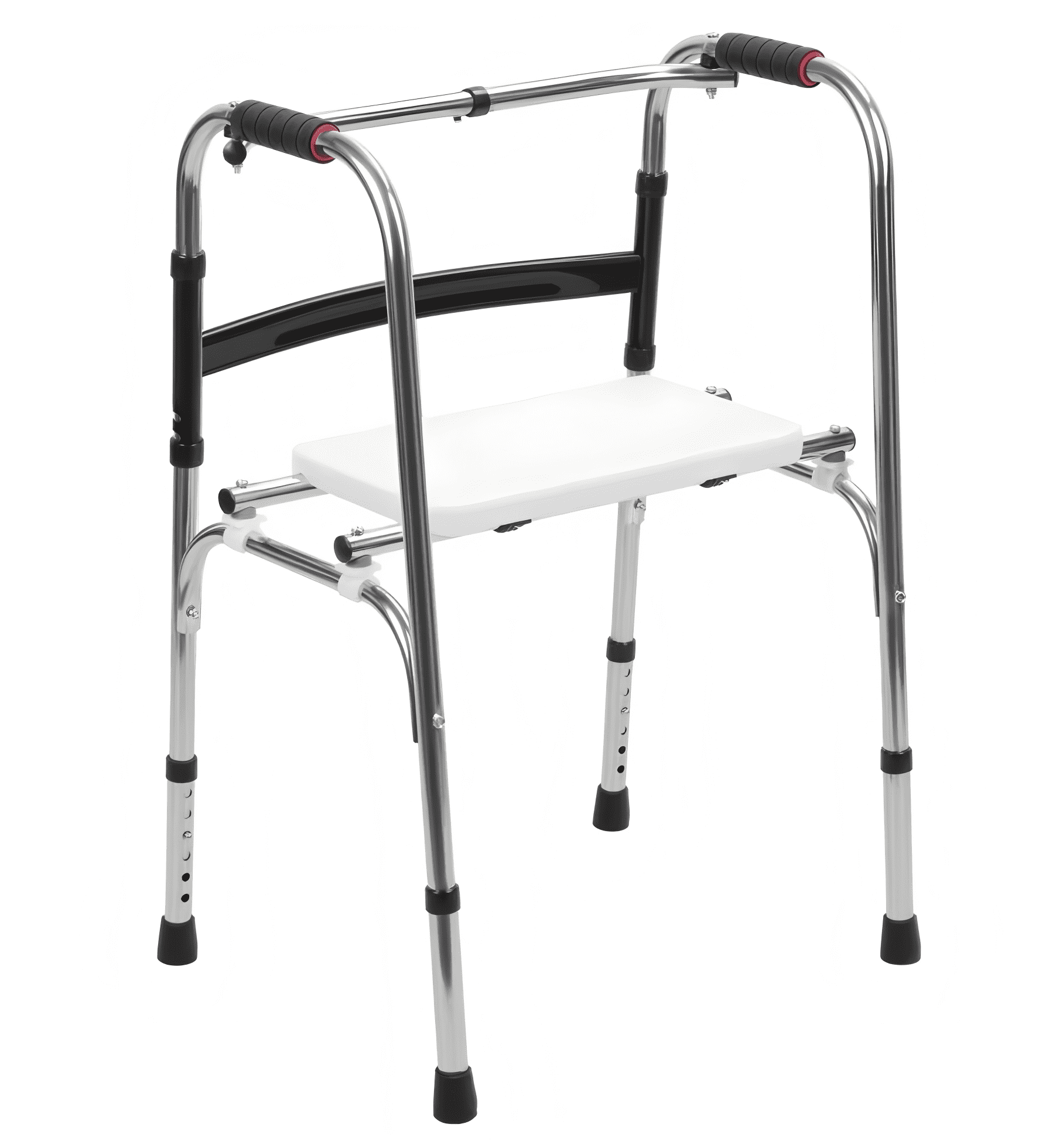 Senior , Height Adjustable Stair , Standard Walker with Detachable Seat ...