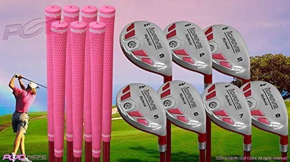 Senior Ladies iDrive Pink Golf Clubs All Hybrid Set 55+ Years Womens ...