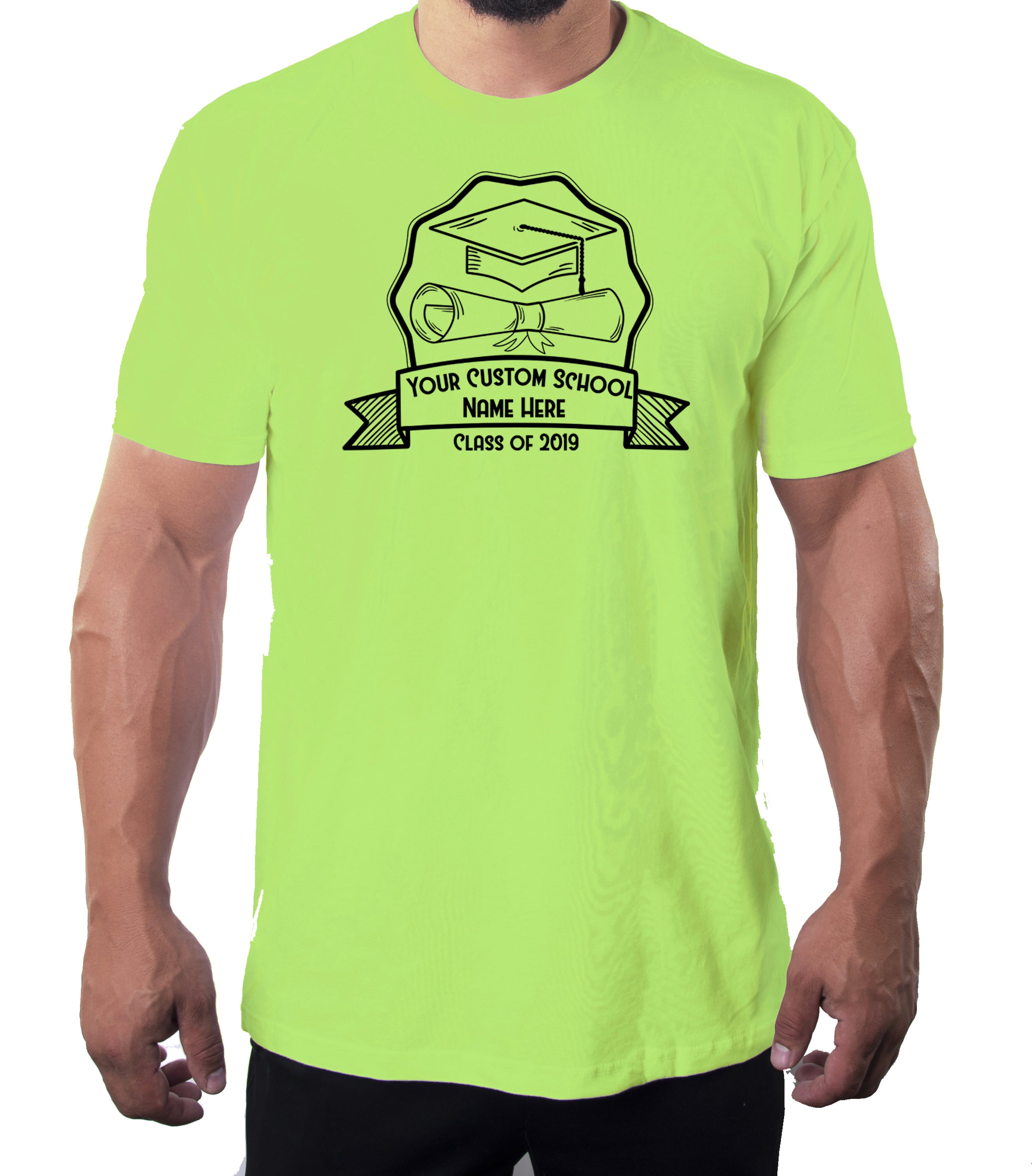 Senior Men's T-shirts, Class of 2019 Customized Shirts, Graduation T ...