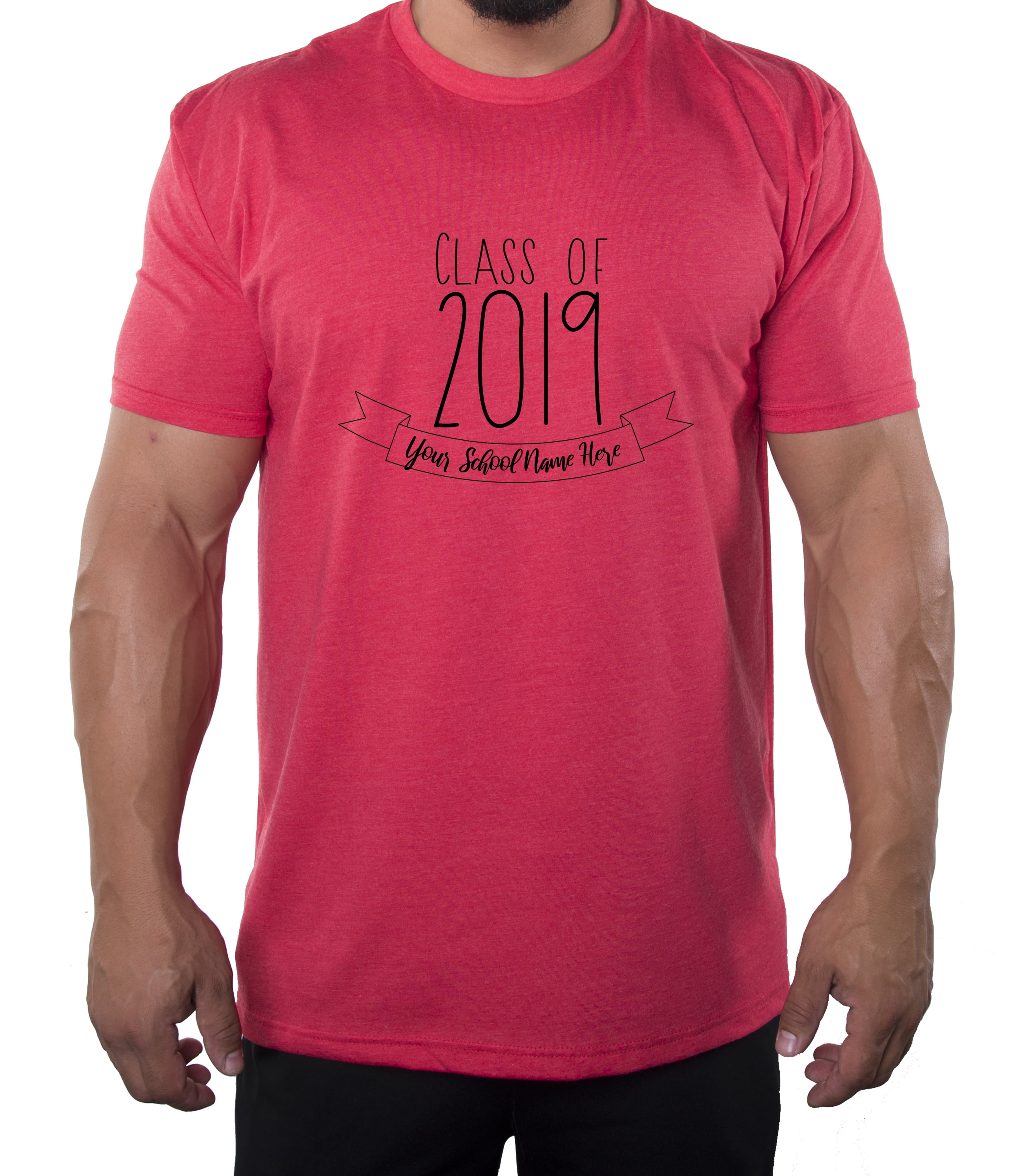 Senior Men's T-shirts, Class of 2019 Customized Shirts, Graduation T ...