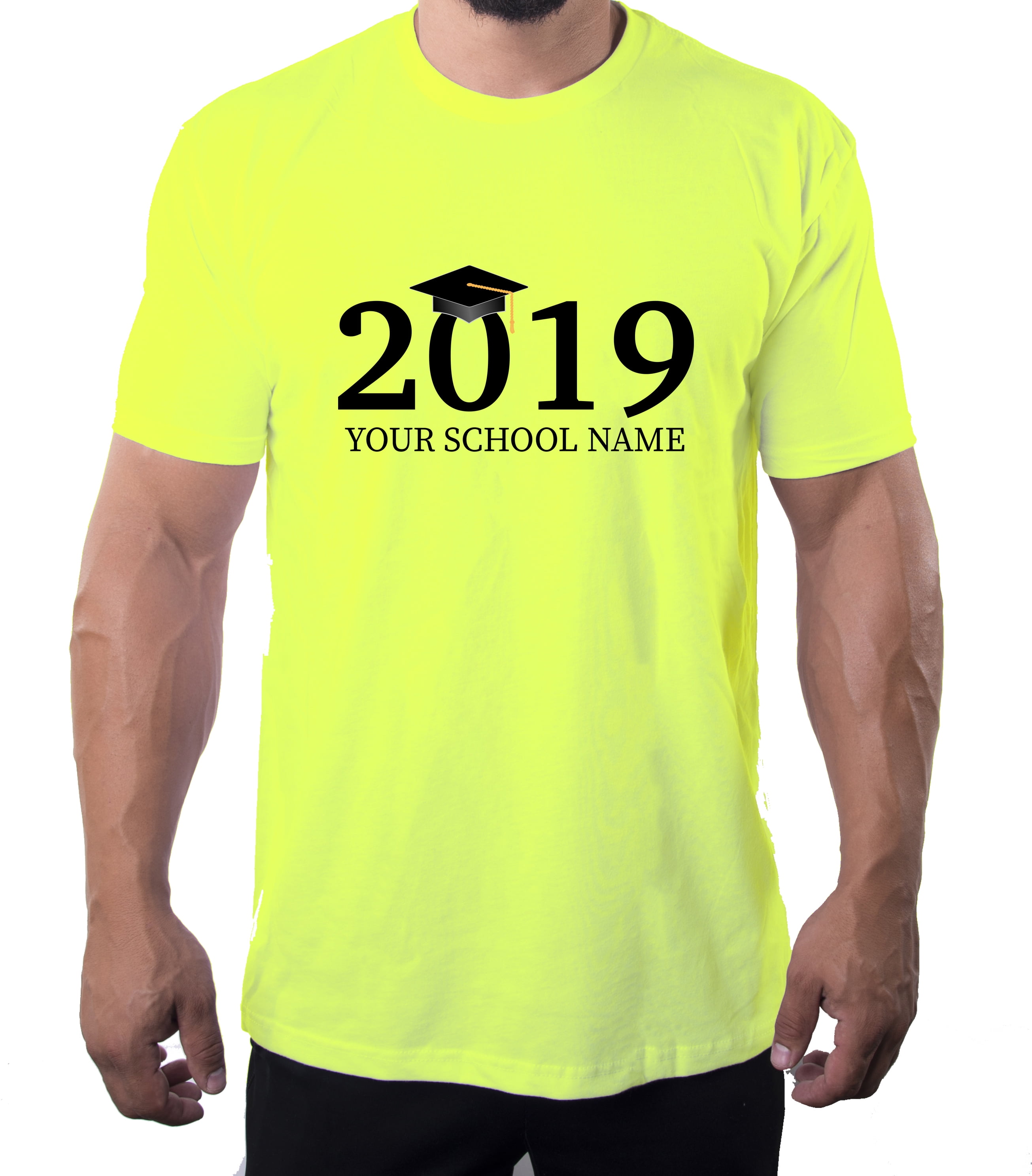 Senior Men's T-shirts, Class of 2019 Customized Shirts, Graduation T ...