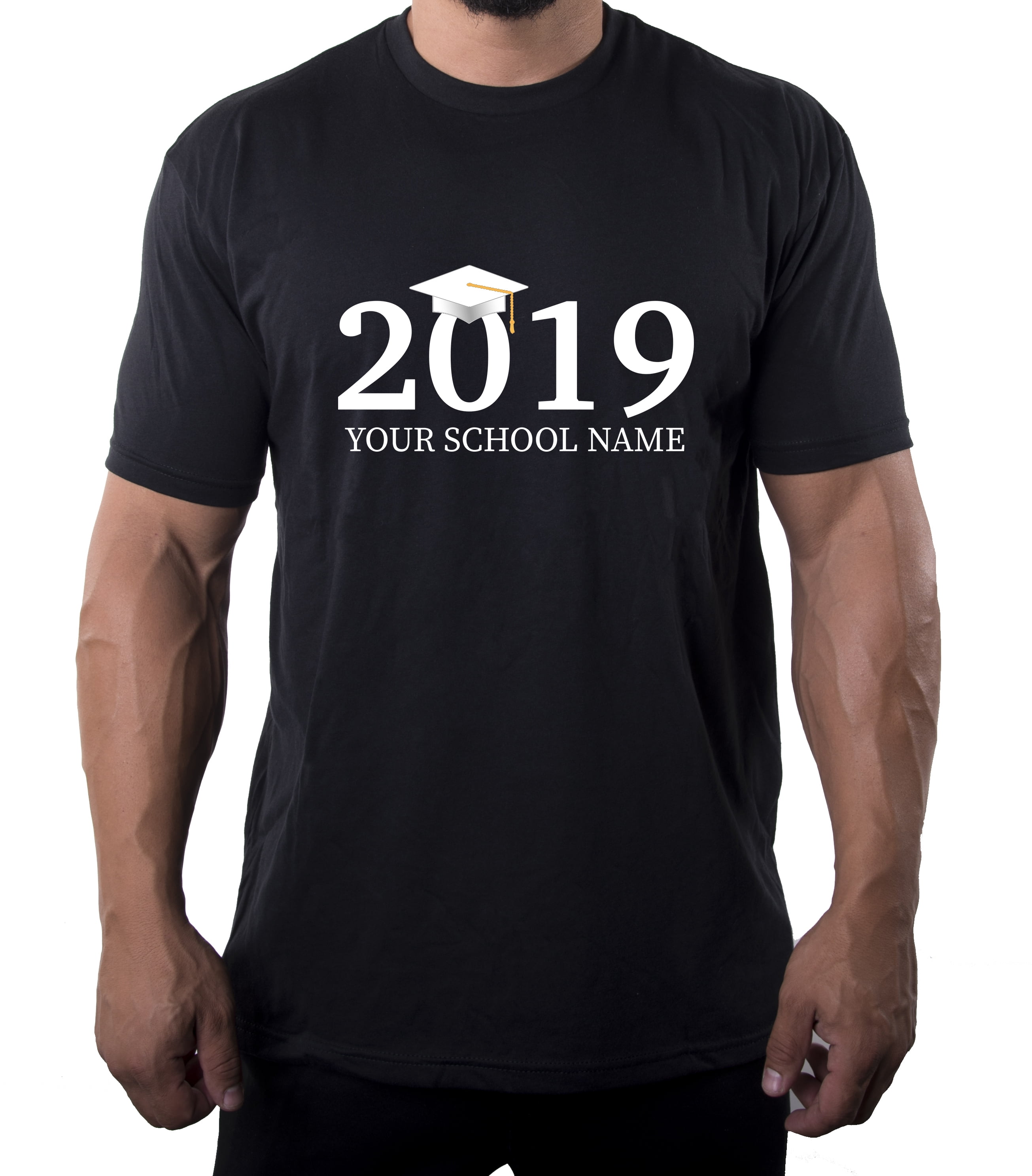 Senior Men's T-shirts, Class of 2019 Customized Shirts, Graduation T ...