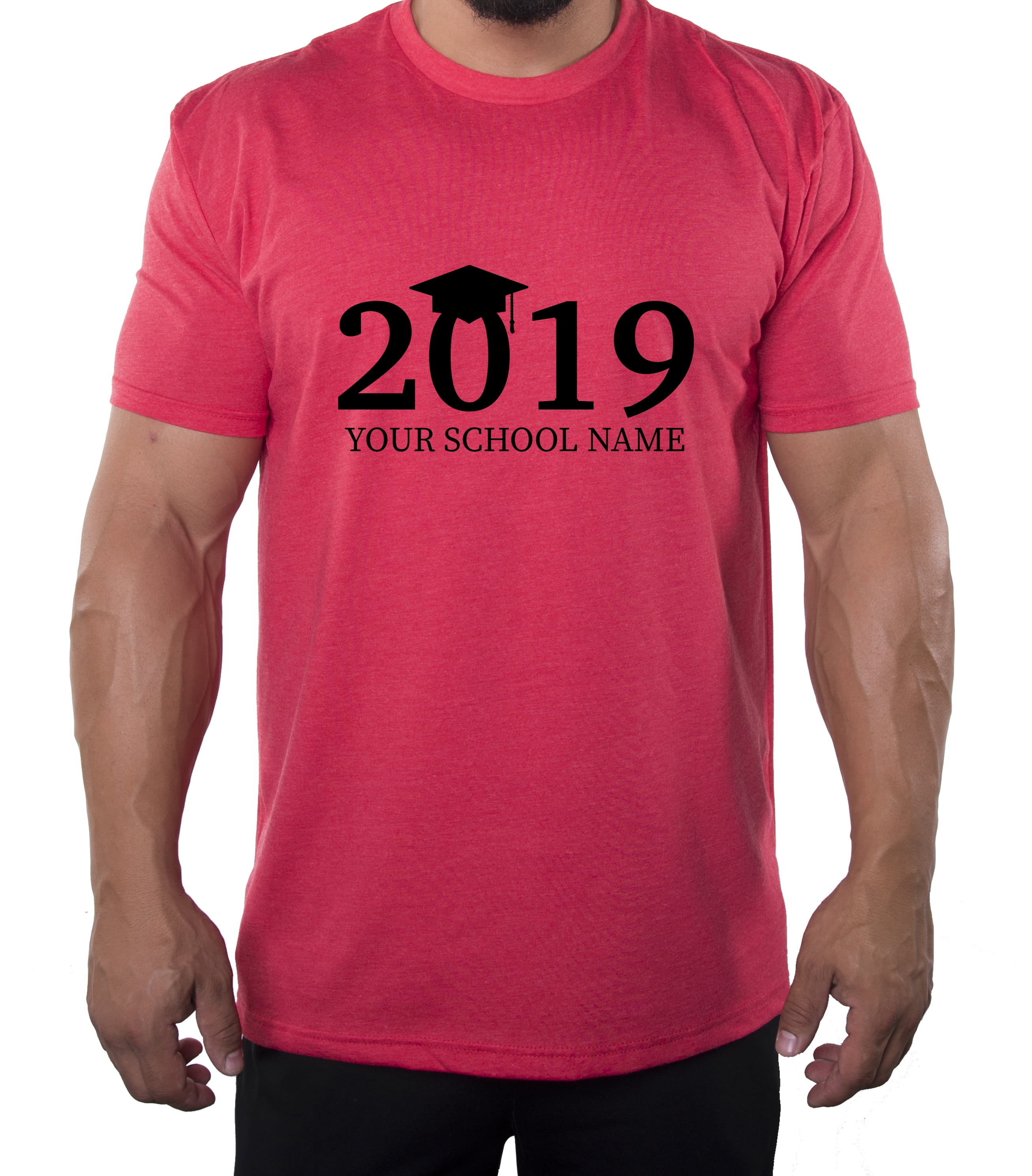 Senior Men's T-shirts, Class of 2019 Customized Shirts, Graduation T ...
