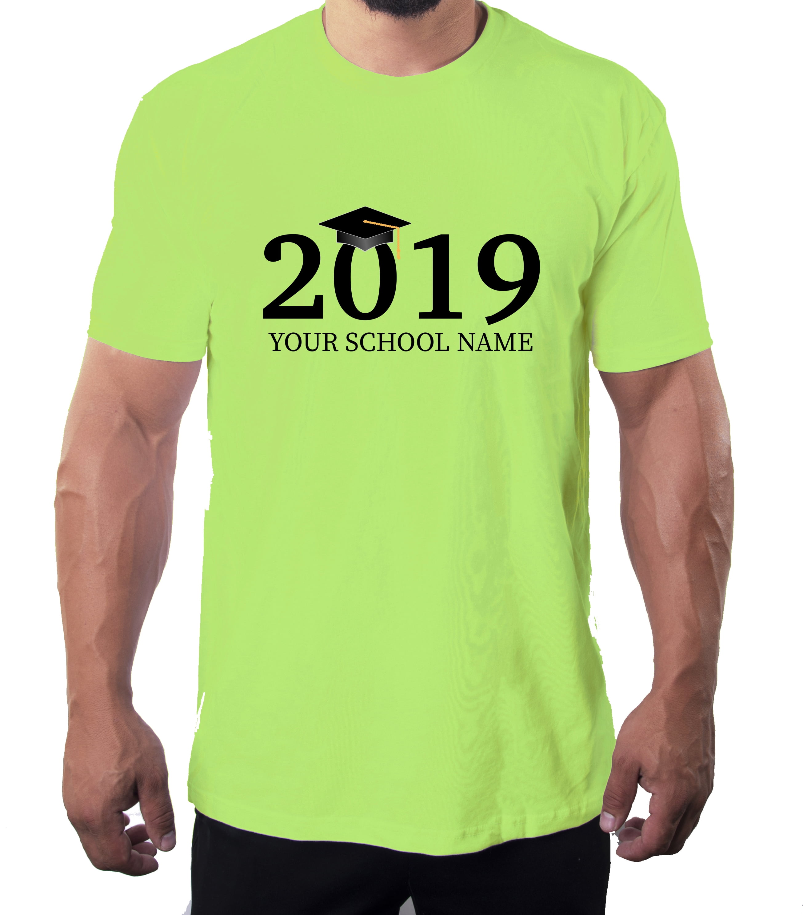 Senior Men's T-shirts, Class of 2019 Customized Shirts, Graduation T ...