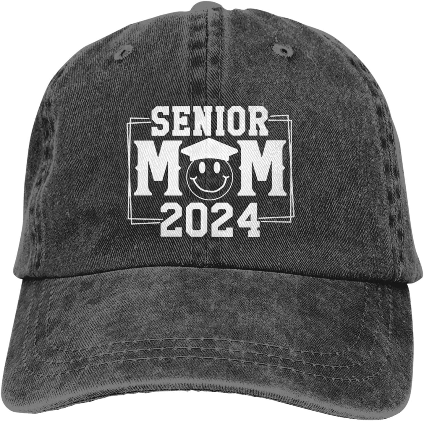 Senior Mom 2024 Ponytail Baseball Cap Vintage Denim Cowboy Hat ...
