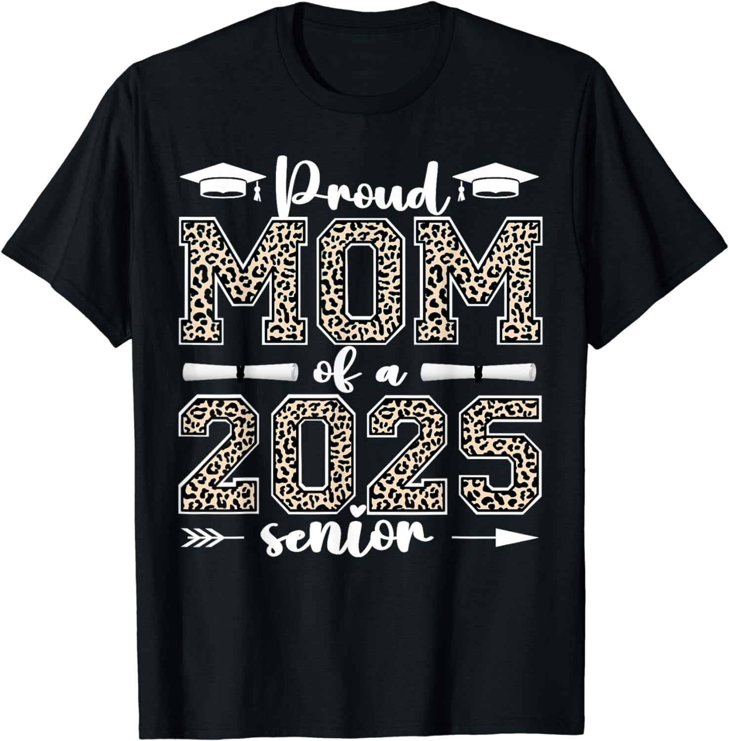 Senior Mom 2025 Proud Senior 2025 Mother Class Of 2025 Mama Cotton T ...